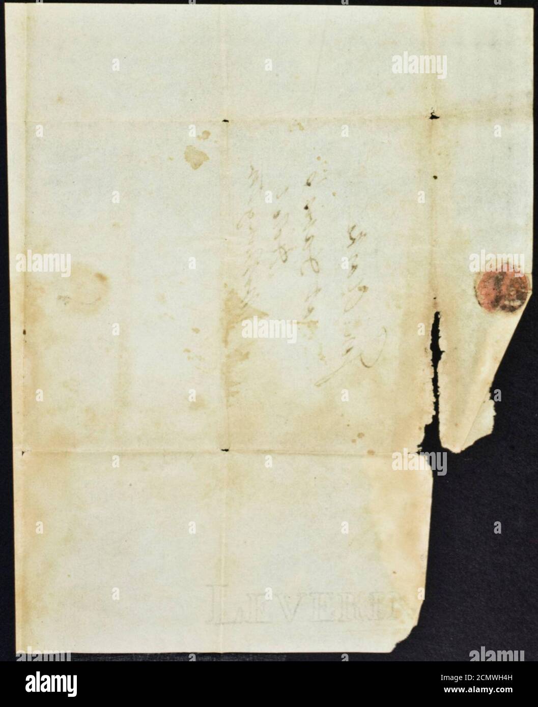 John Mason letter to William Clark, 1812 Stock Photo - Alamy