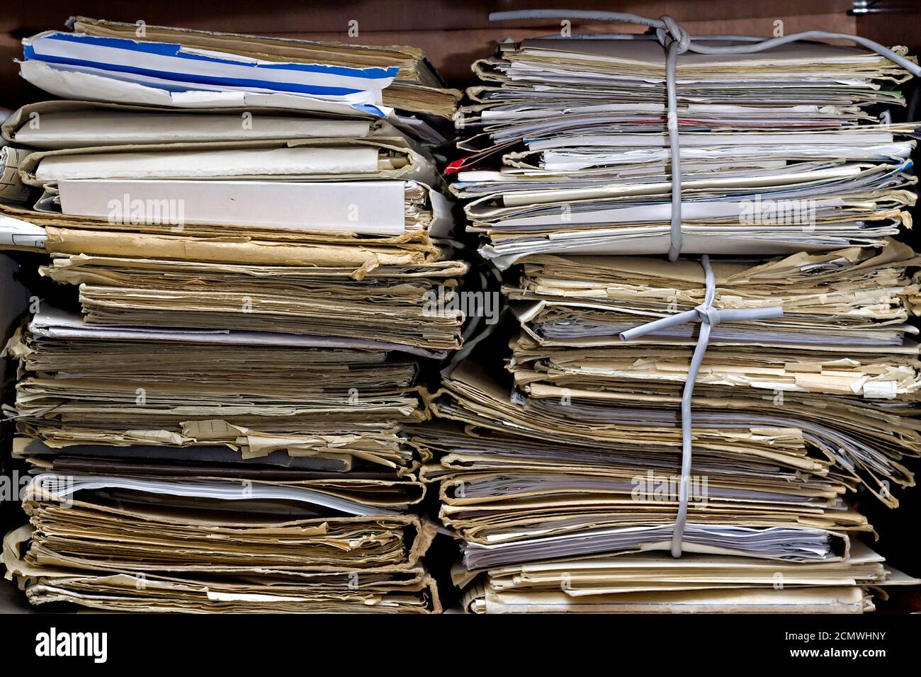 associated with old paper packs as background Stock Photo - Alamy