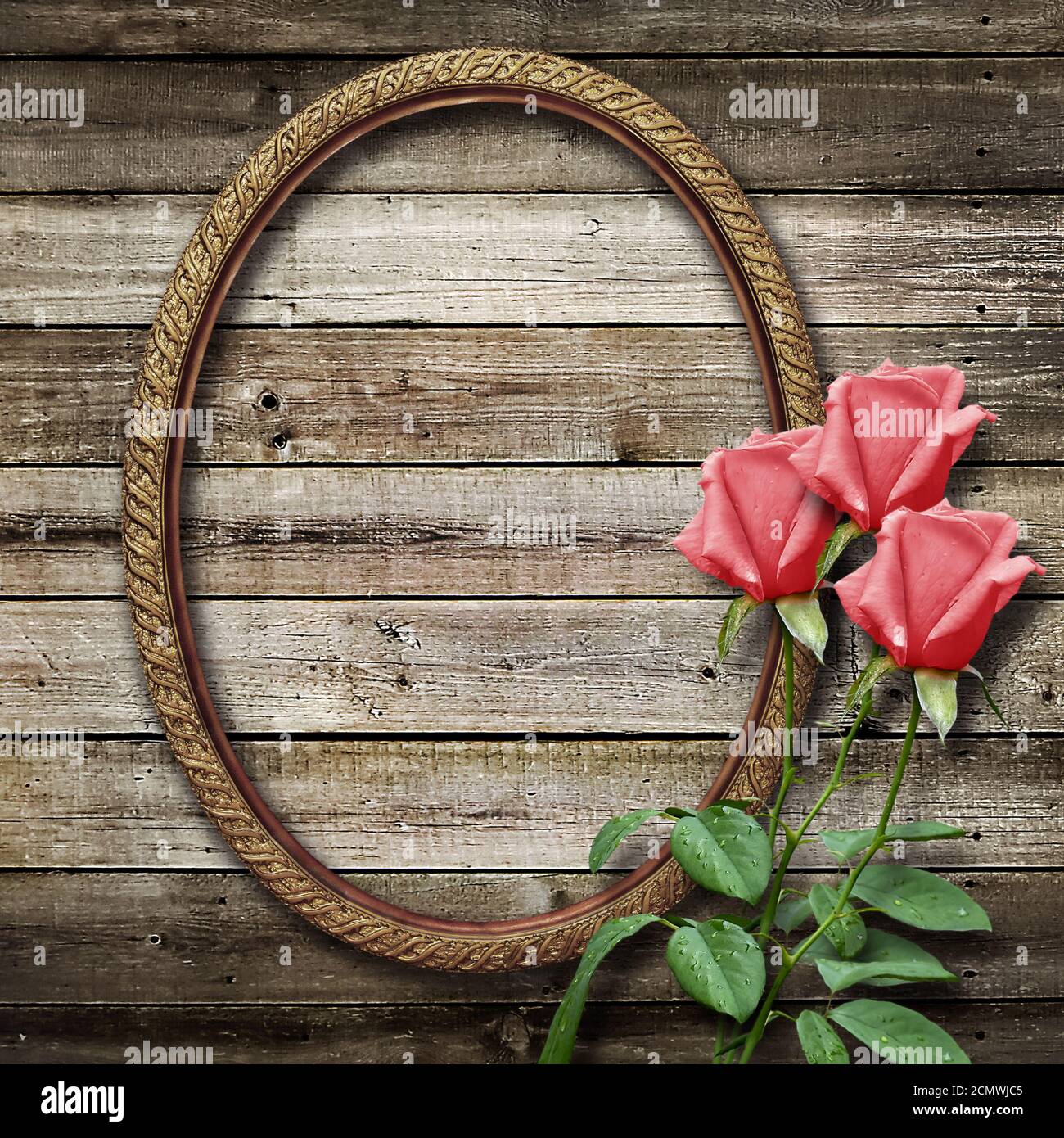 Old vintage frame for photos and a bouquet of yellow roses Stock Photo ...
