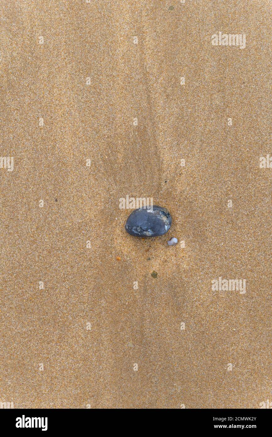 Natural Sand Art of the Beach atlantic ocean Stock Photo - Alamy