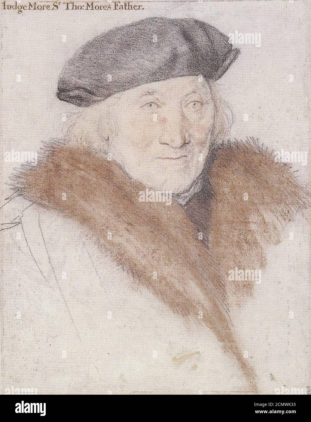 John More, father of Sir Thomas More, by Hans Holbein the Younger Stock ...