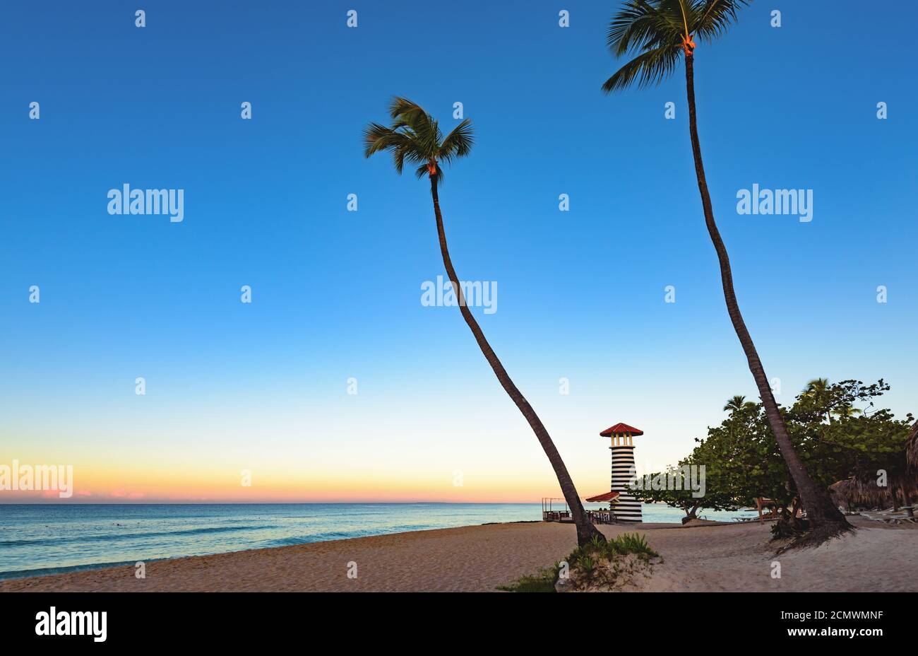 magical paradise beach of the Caribbean sea Stock Photo - Alamy