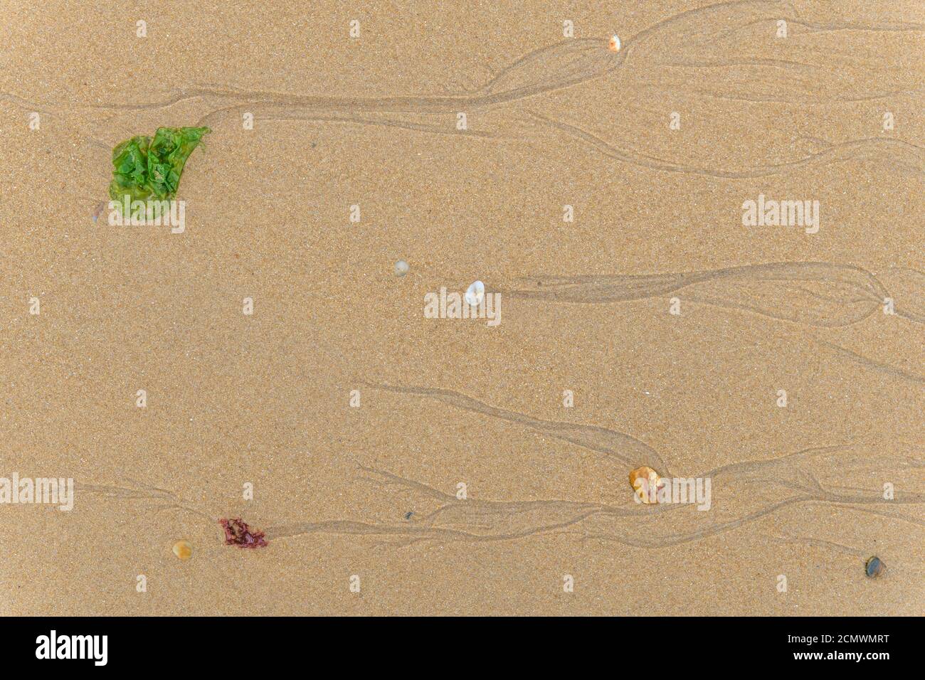 Natural Sand Art of the Beach atlantic ocean Stock Photo - Alamy