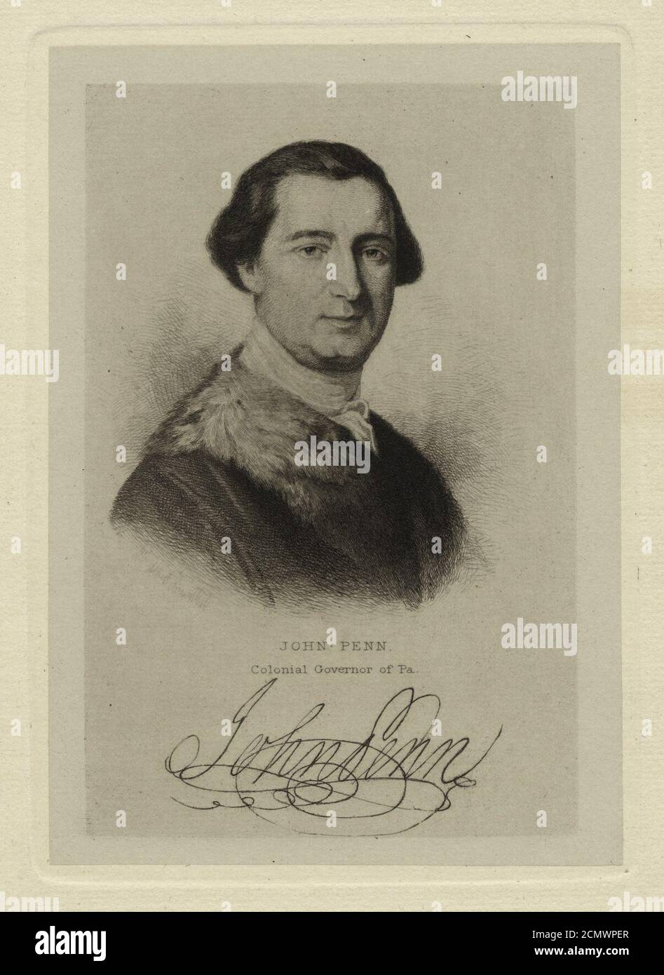 John Penn, Colonial Governor of Pa Stock Photo - Alamy