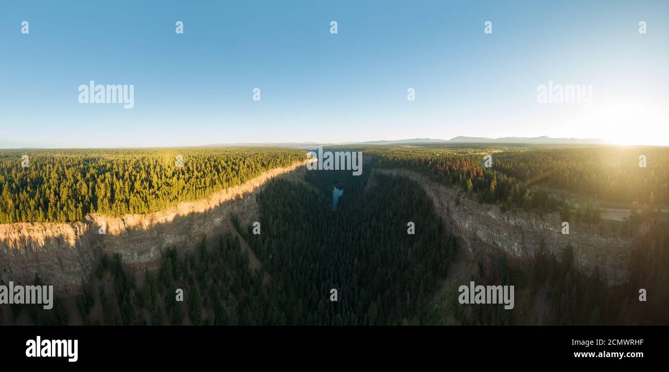 Beautiful Panoramic View of Canadian Nature Stock Photo - Alamy