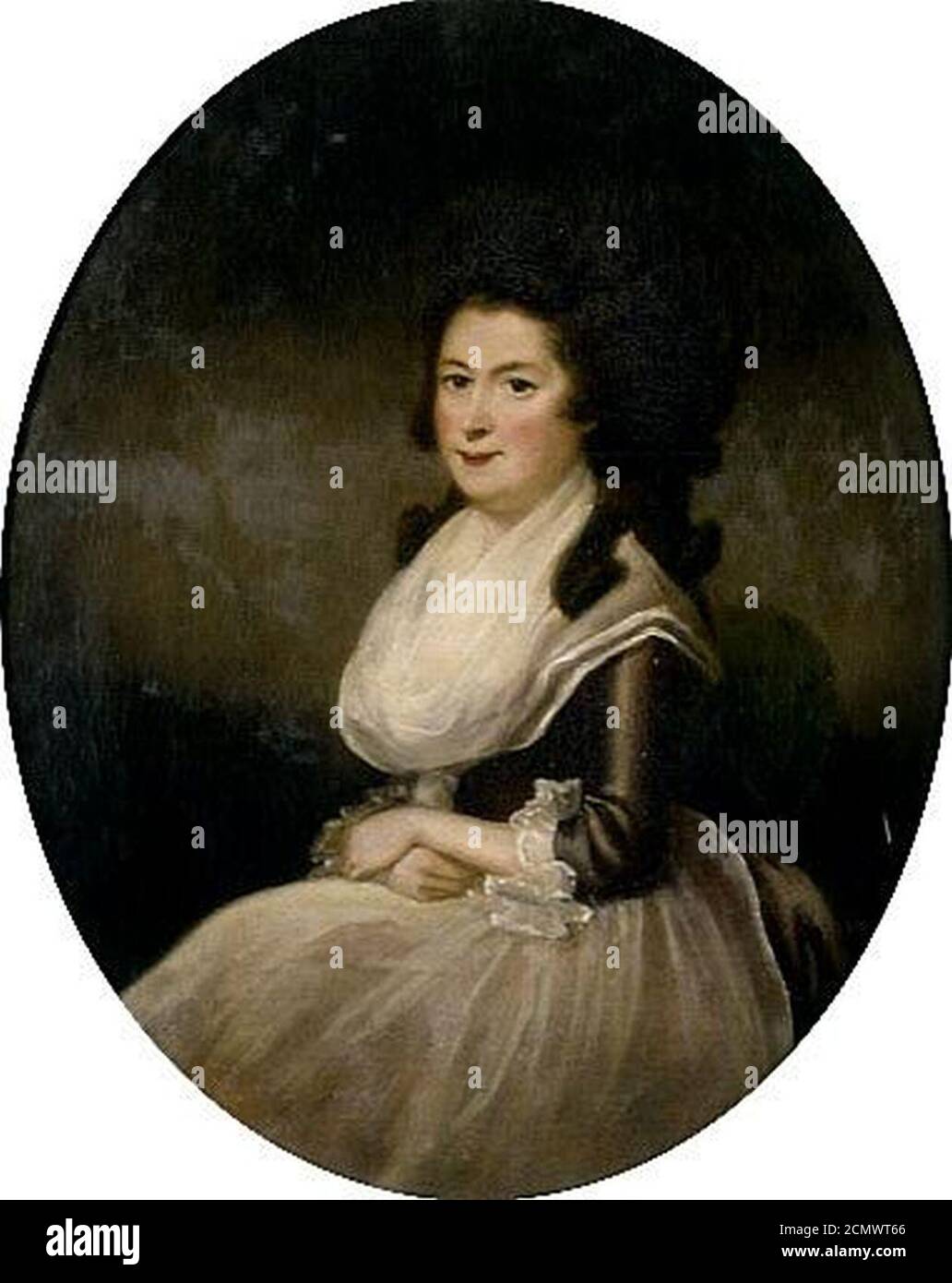 John R Smith - Portrait of Mrs Martha Fowler Stock Photo - Alamy