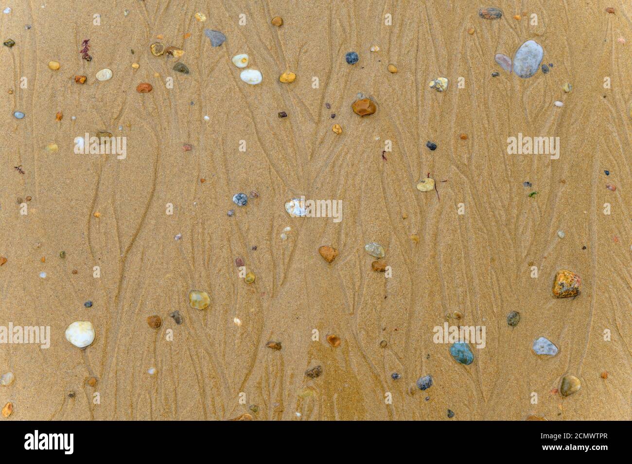 Natural Sand Art of the Beach atlantic ocean Stock Photo - Alamy