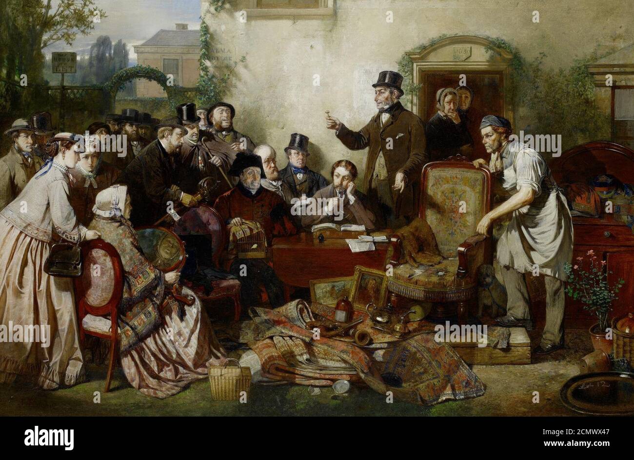 John Ritchie The captain's auction Stock Photo - Alamy