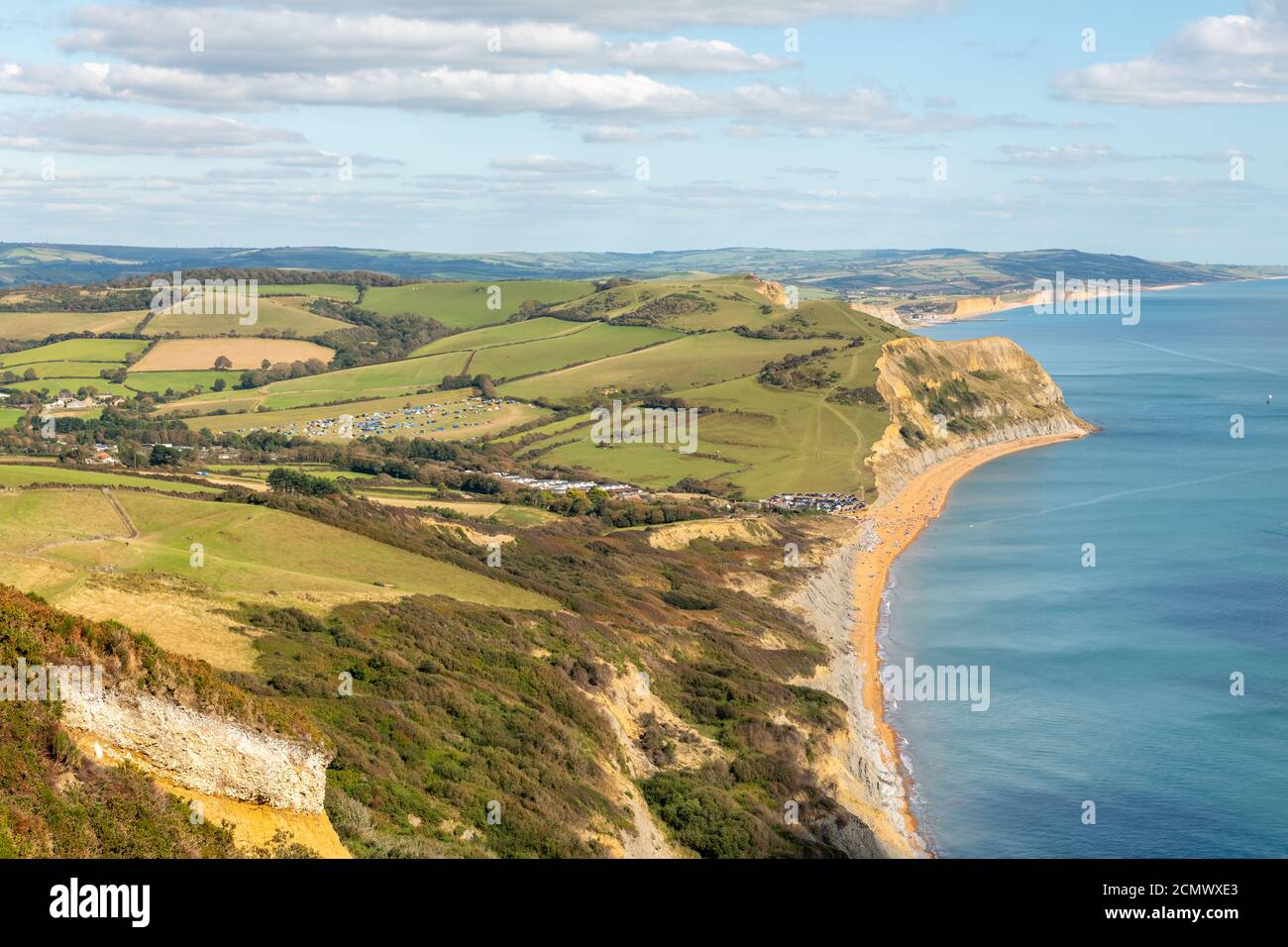 Golden cap from seatown walking hi-res stock photography and images - Alamy