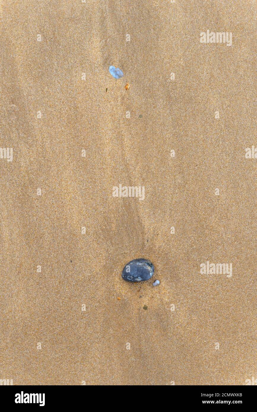 Natural Sand Art of the Beach atlantic ocean Stock Photo - Alamy