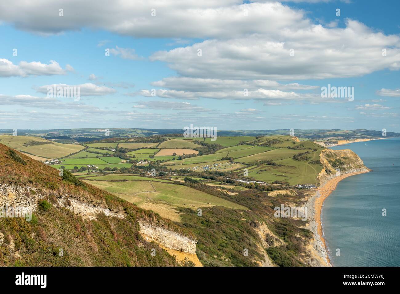 Golden cap from seatown walking hi-res stock photography and images - Alamy