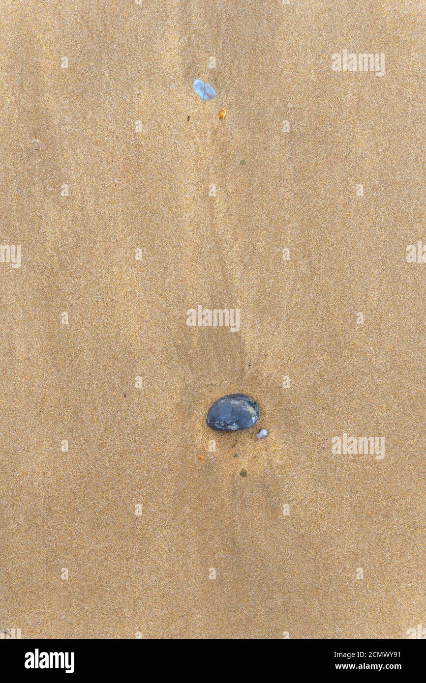 Natural Sand Art of the Beach atlantic ocean Stock Photo - Alamy