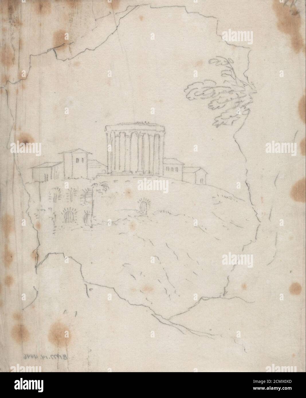 John Robert Cozens - Temple of Vesta, Tivoli Stock Photo - Alamy