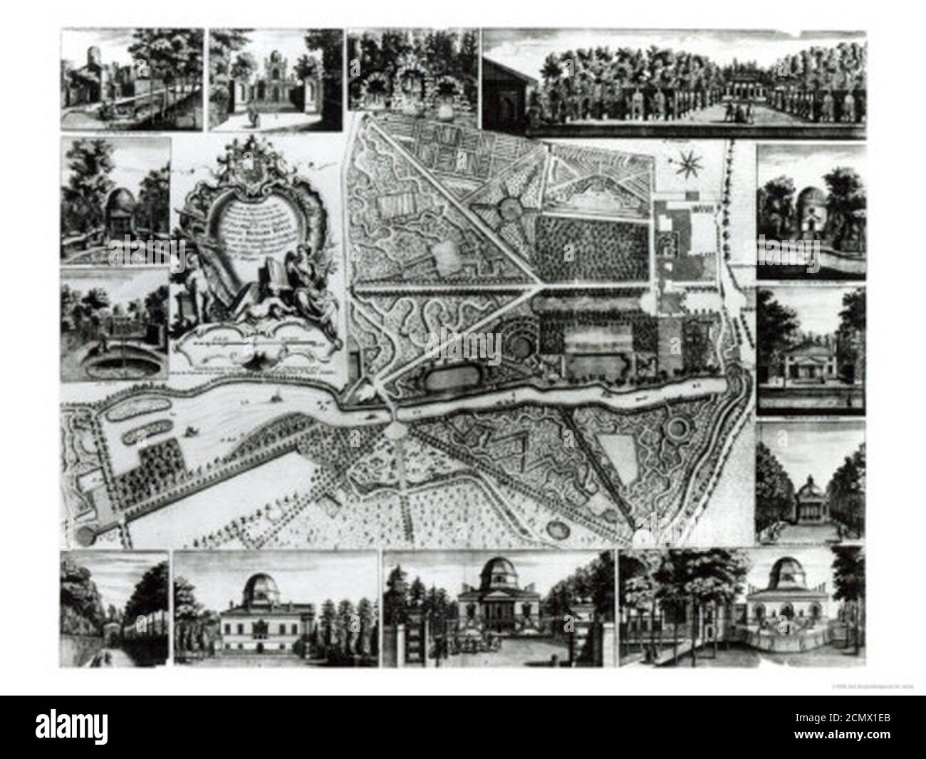 John Rocque plan of Chiswick Stock Photo - Alamy
