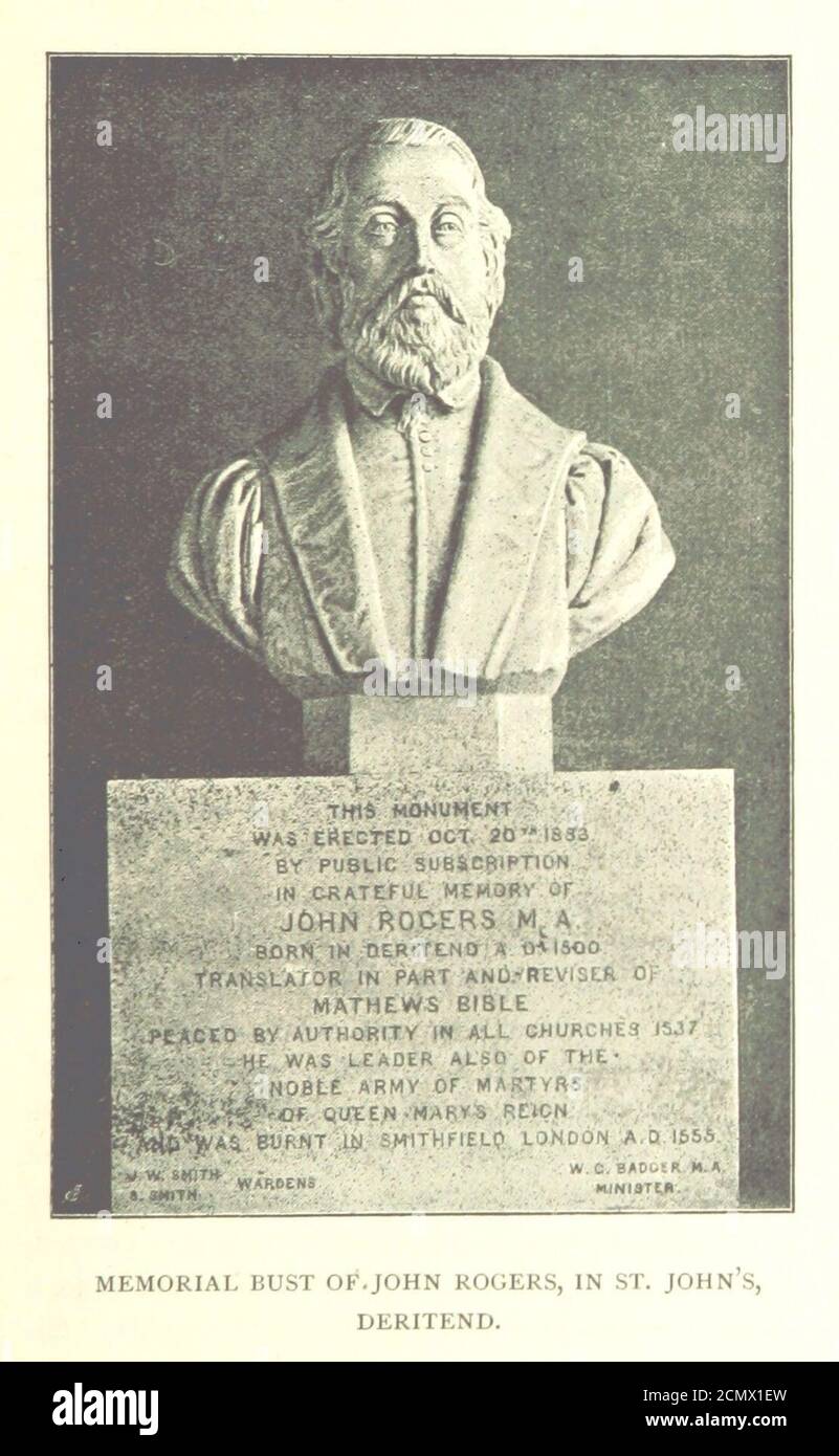 John Rogers bust, St Johns Deritend Stock Photo - Alamy