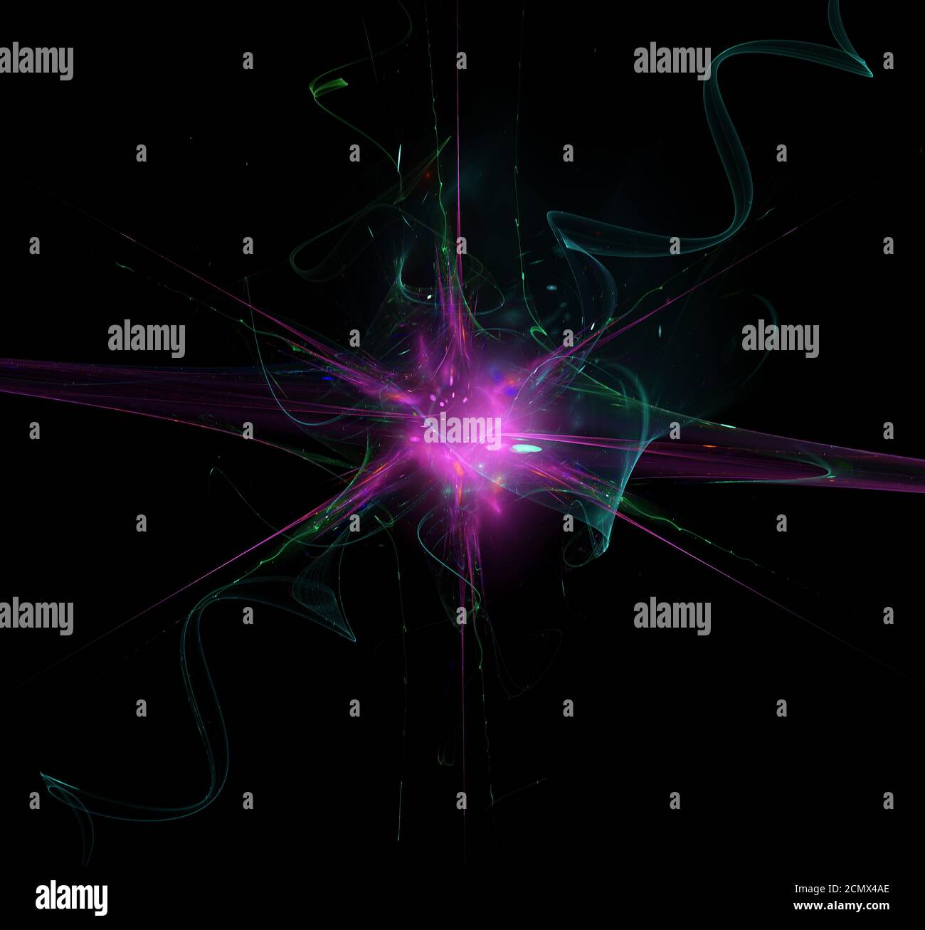abstract colorful nerve cell, nerve impulse, flash. Graphic design ...