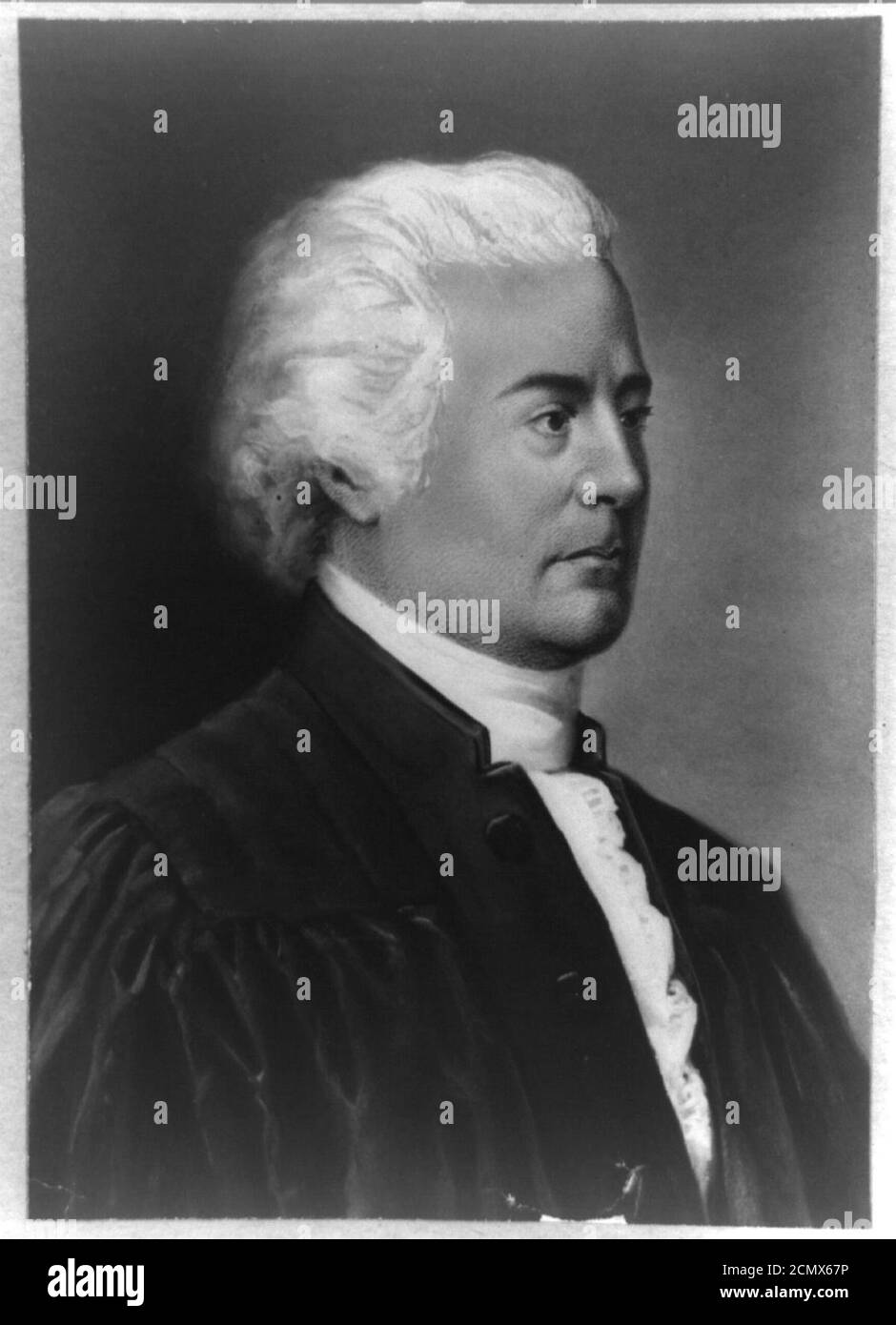 John Rutledge, head-and-shoulders portrait, facing right Stock Photo ...