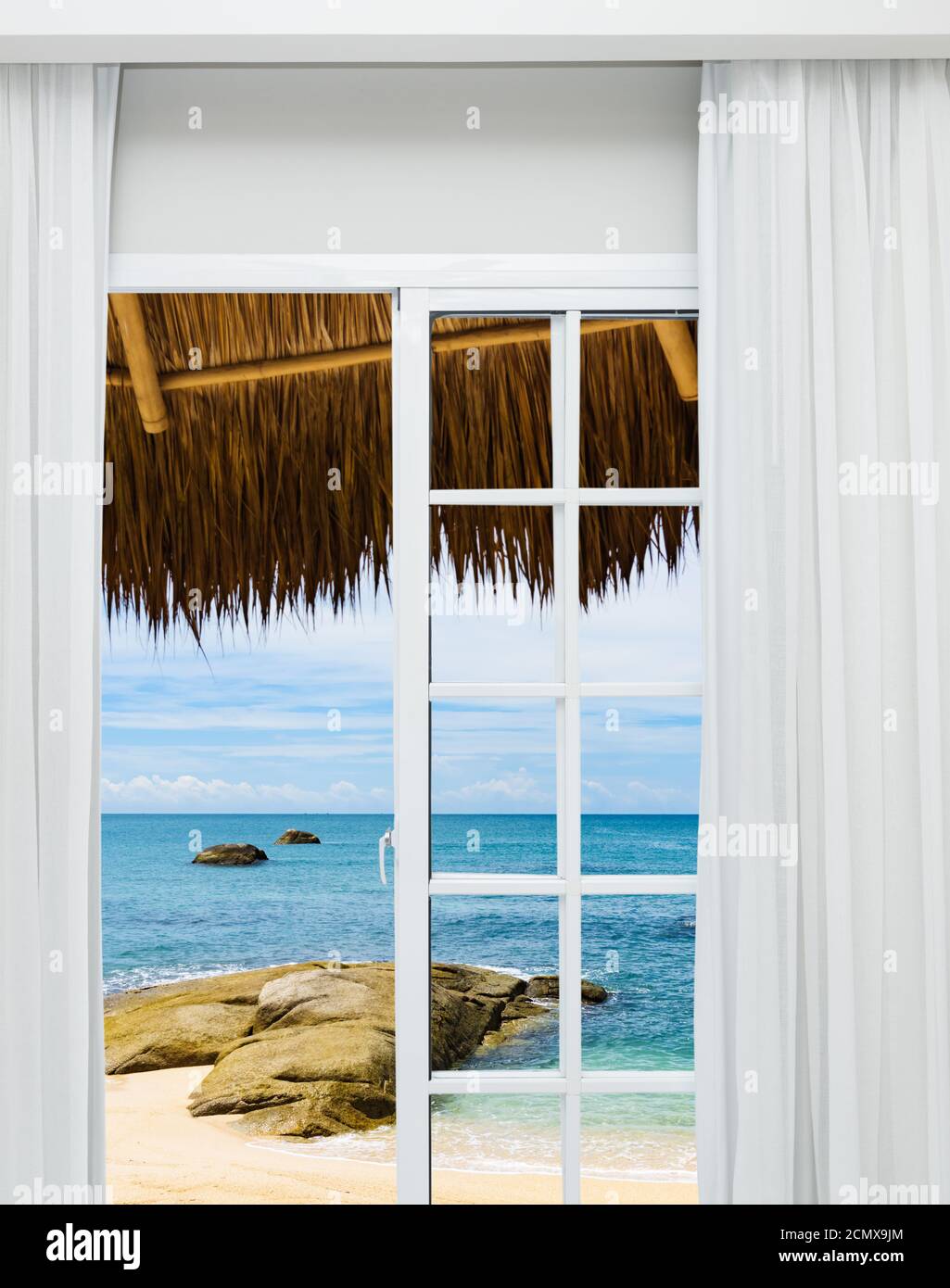 Window overlooking beautiful scenery hi-res stock photography and ...