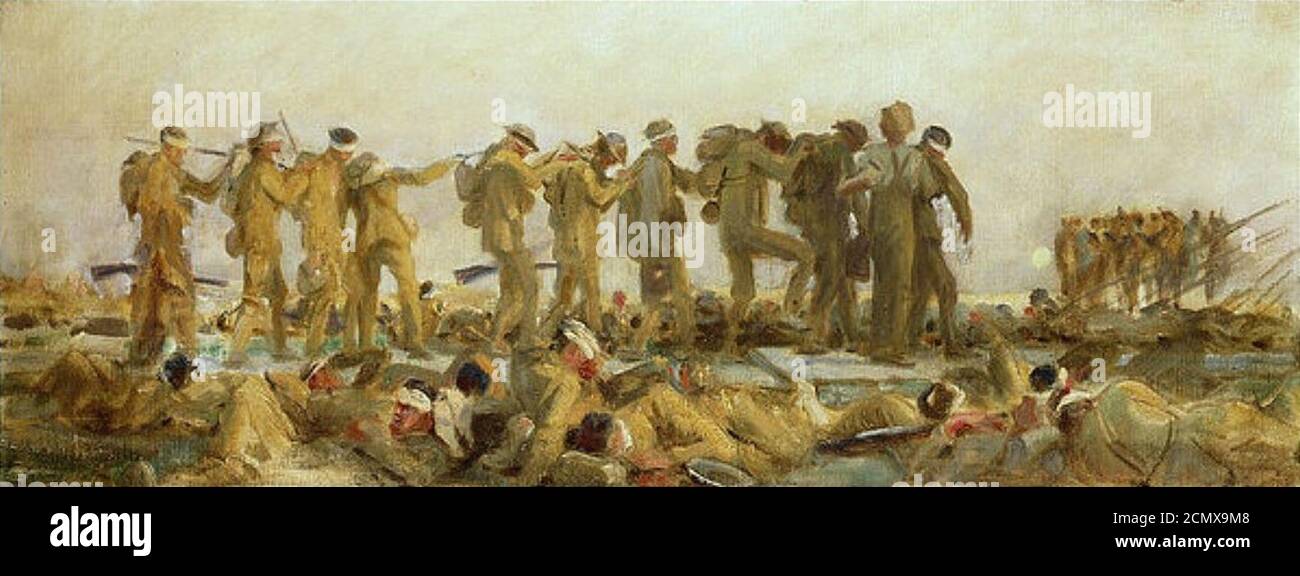 John Singer Sargent - Gassed, an oil study Stock Photo - Alamy