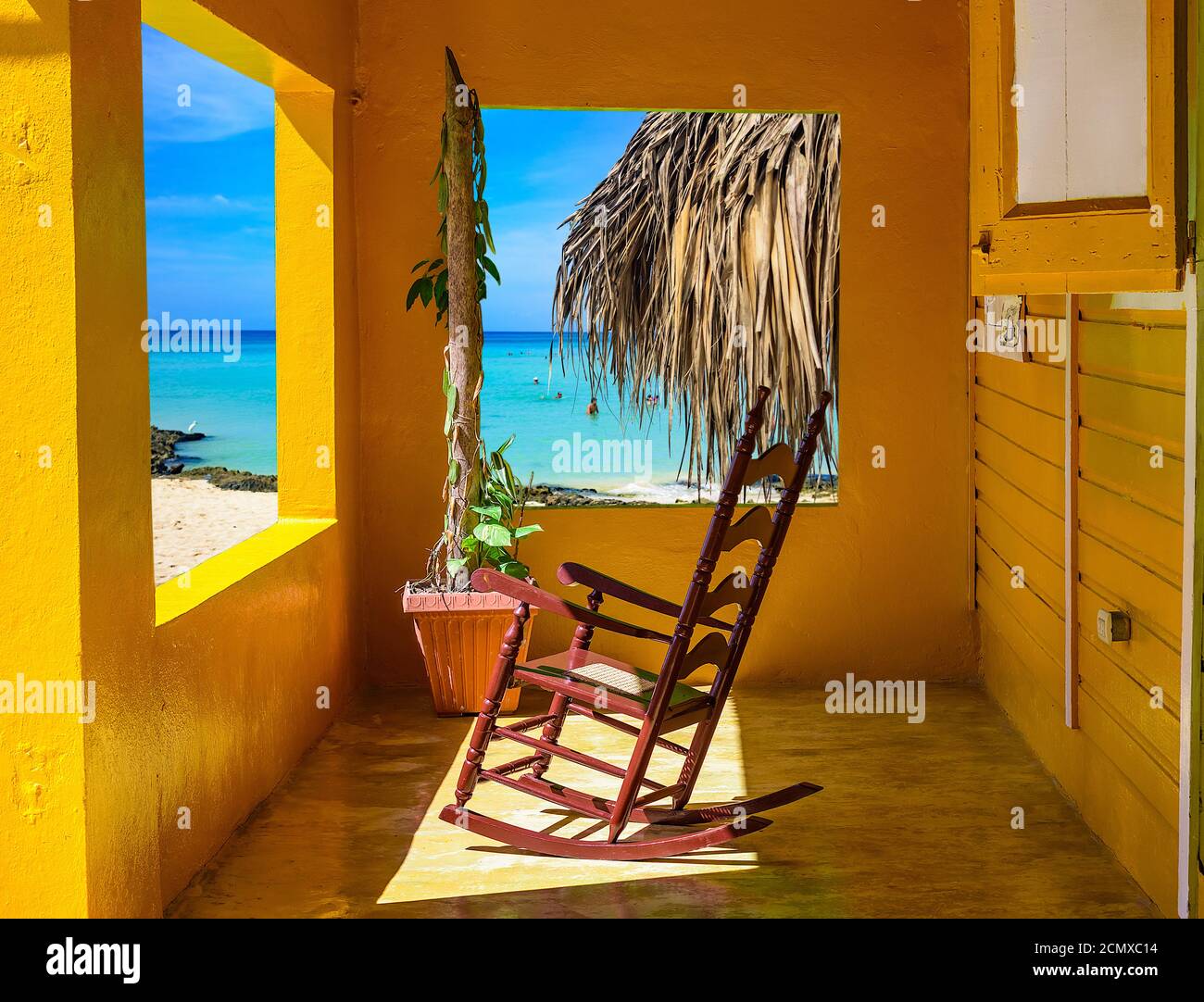 Wooden rocking chair hi-res stock photography and images - Alamy