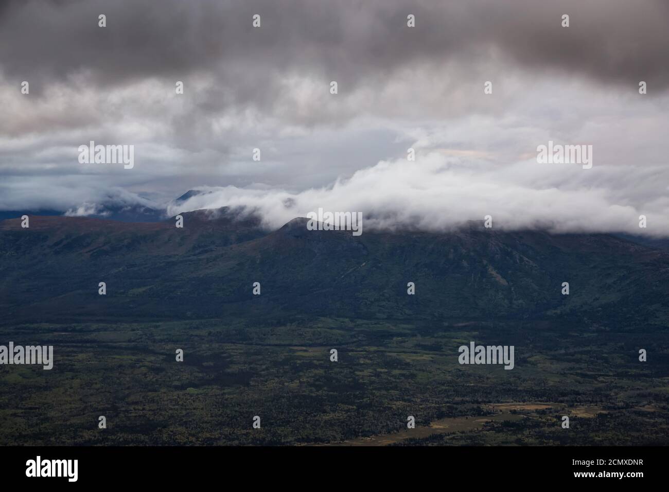 Aerial view canada kluane national park mountain hi-res stock ...
