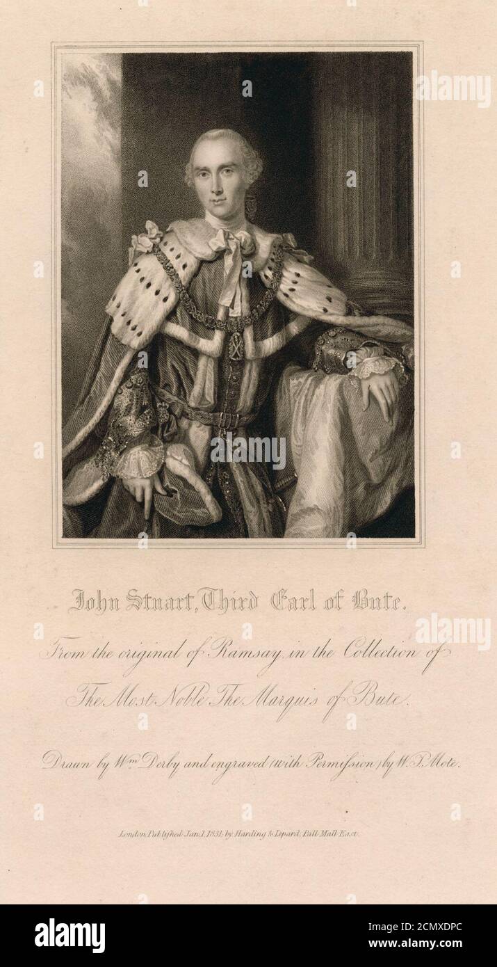 John Stuart, Third Earl of Bute Stock Photo - Alamy