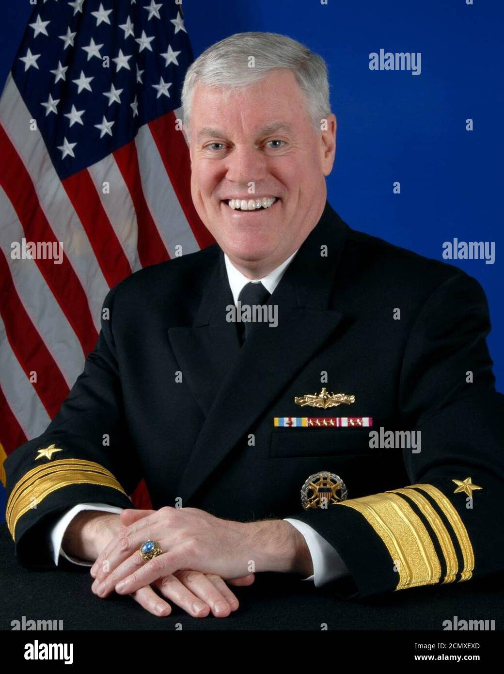 John Terence Blake, United States Navy Vice Admiral, official photo ...