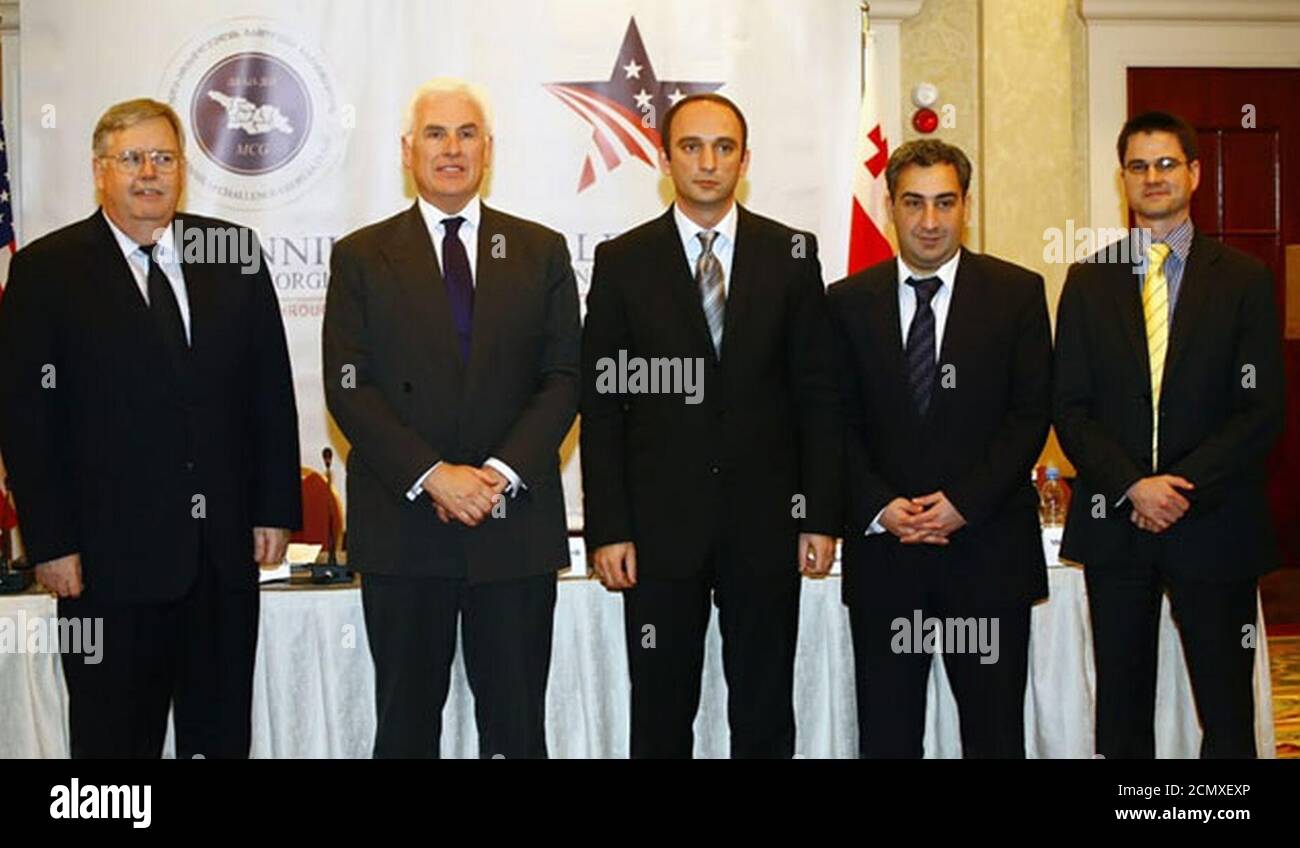 John Tefft John Danilovich Grigol Mgaloblishvili Nika Gilauri and Jim ...