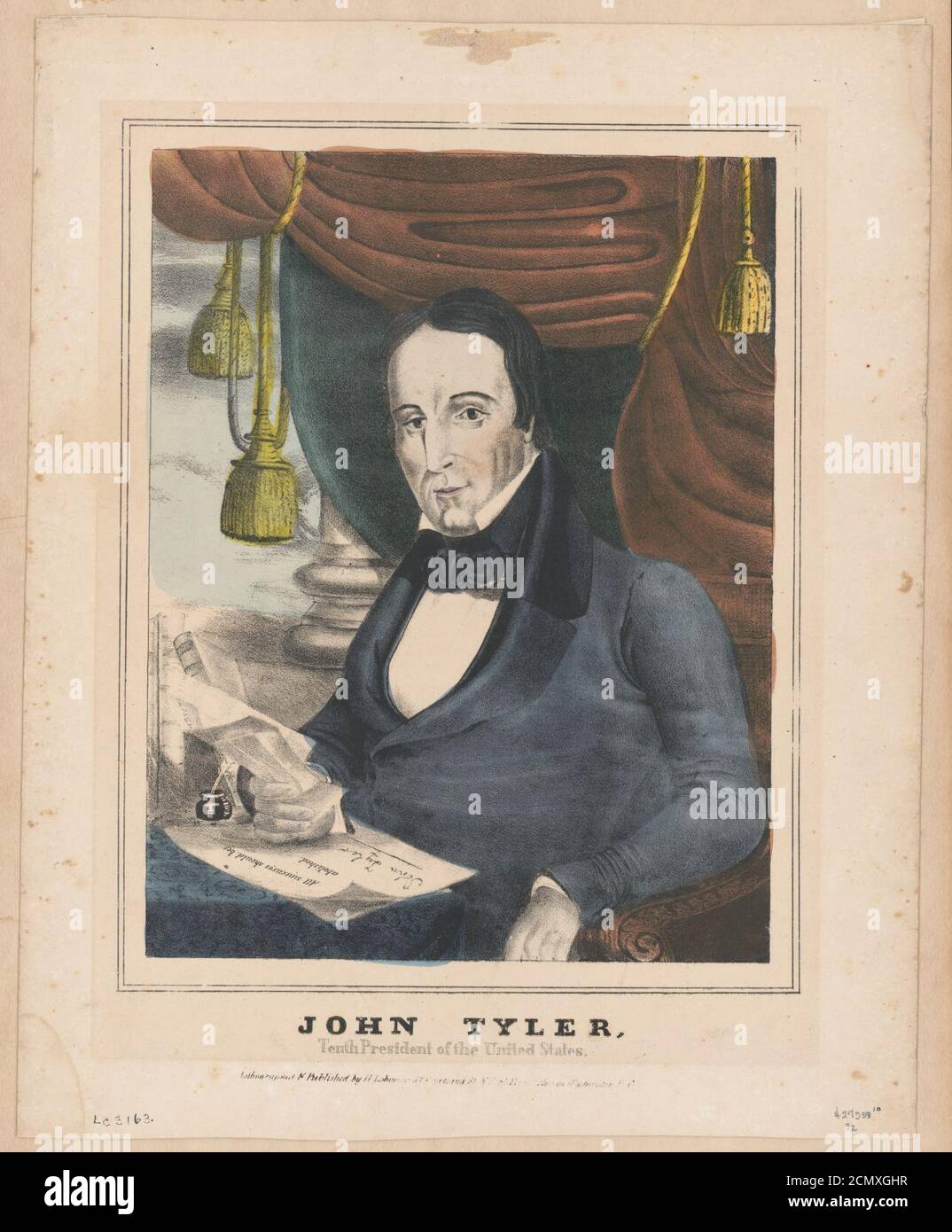 John Tyler, tenth president of the United States Stock Photo - Alamy
