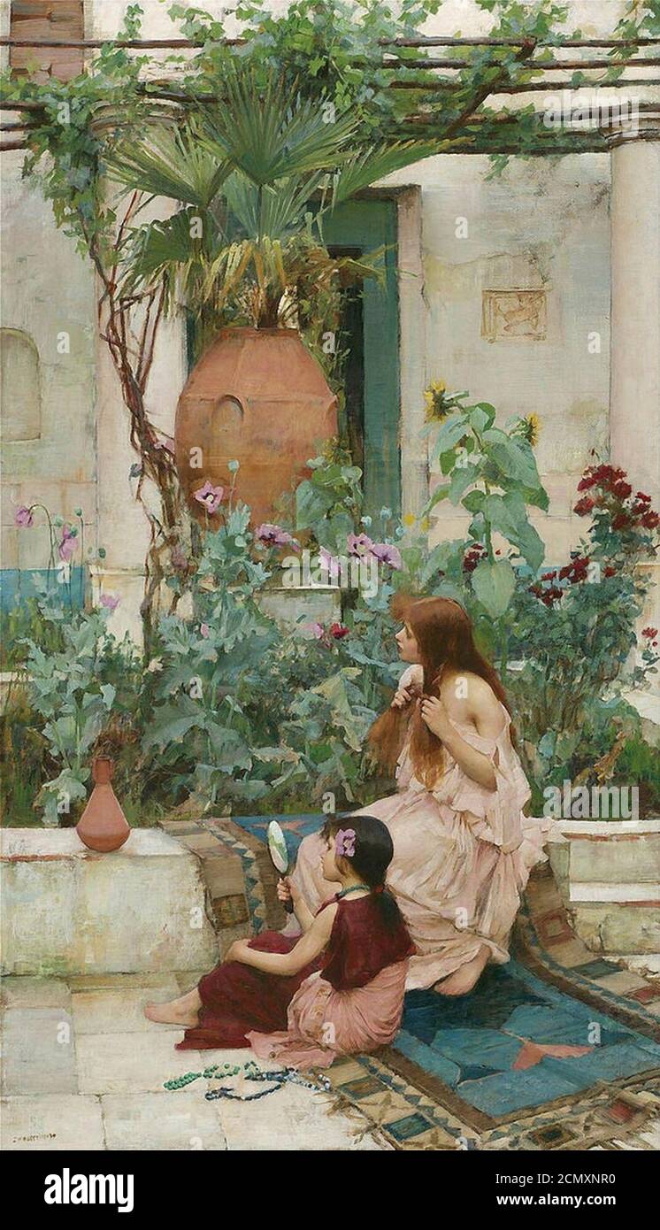 John William Waterhouse At Capri Stock Photo - Alamy