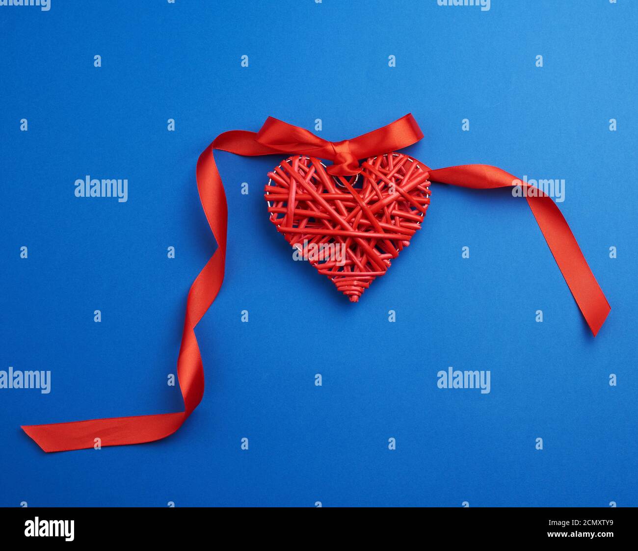 Decorative red wicker heart hi-res stock photography and images - Alamy