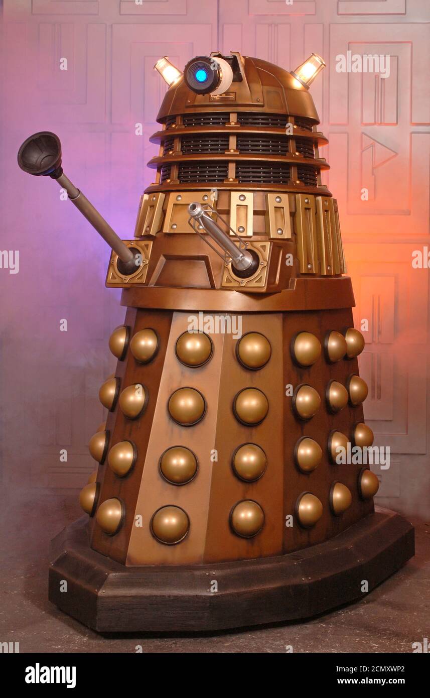 Gold Dalek from Doctor Who BBCtv - as seen first in 2005, with ...