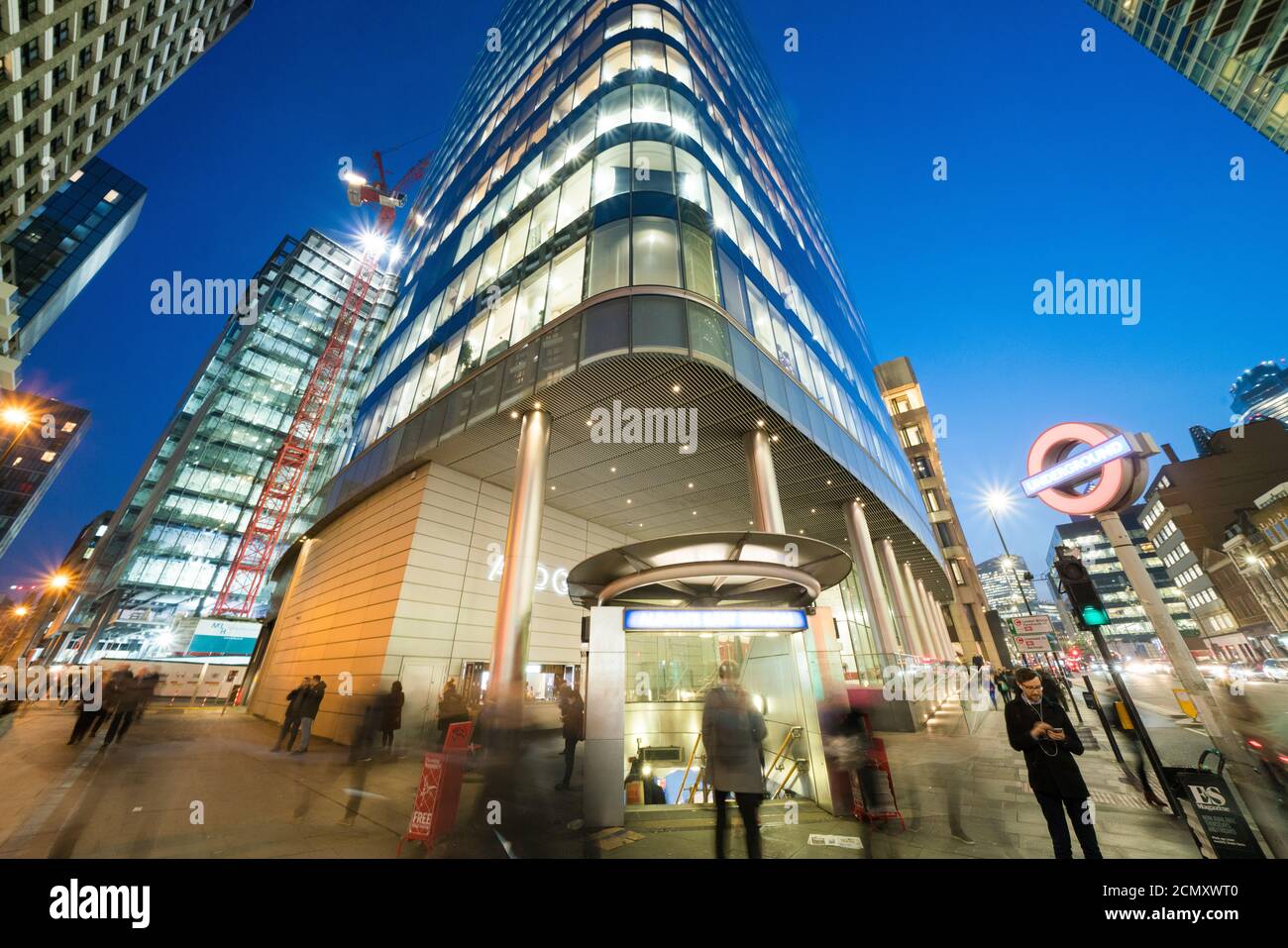 Aldgate East underground tube station entrance Stock Photo - Alamy