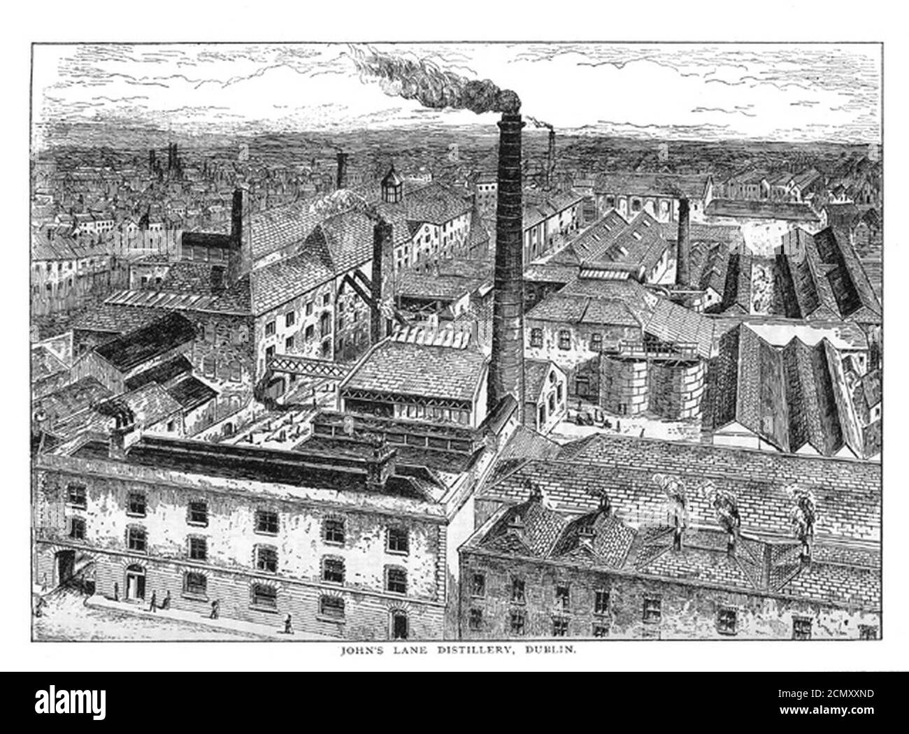 Johns lane distillery Alfred Barnard Stock Photo - Alamy