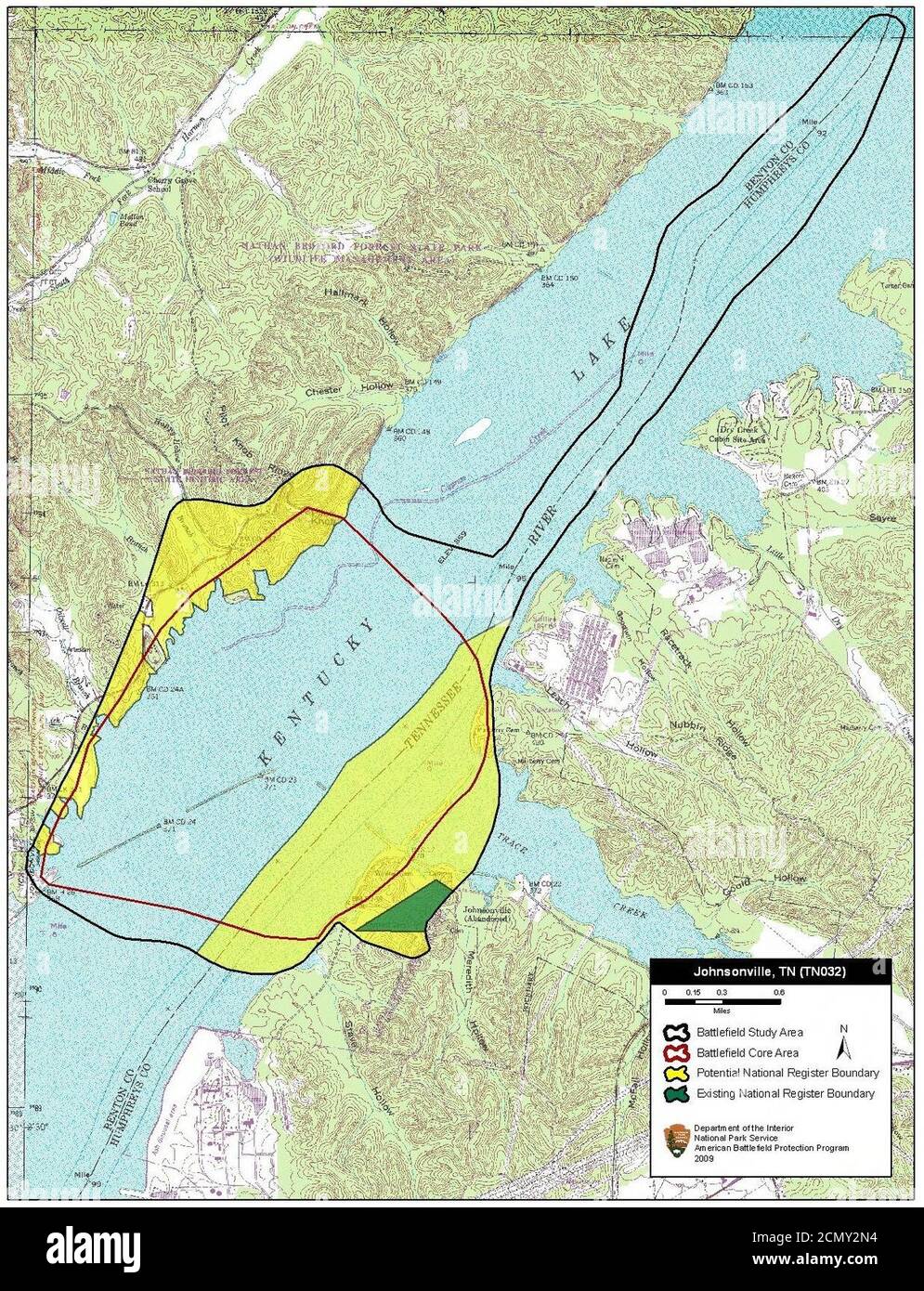 Johnsonville Battlefield Tennessee Stock Photo - Alamy