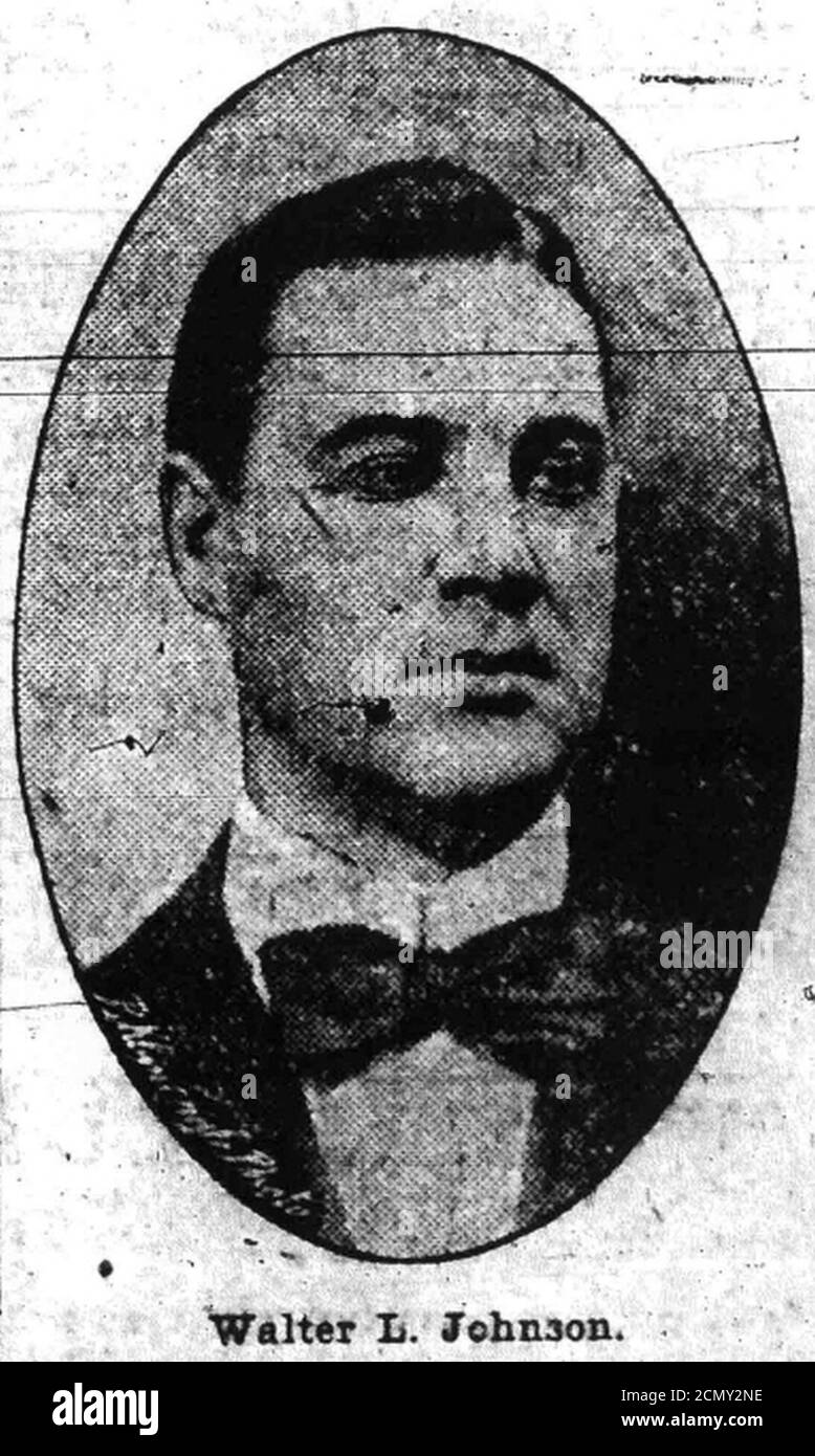 Johnson, Walter 1907 Stock Photo - Alamy