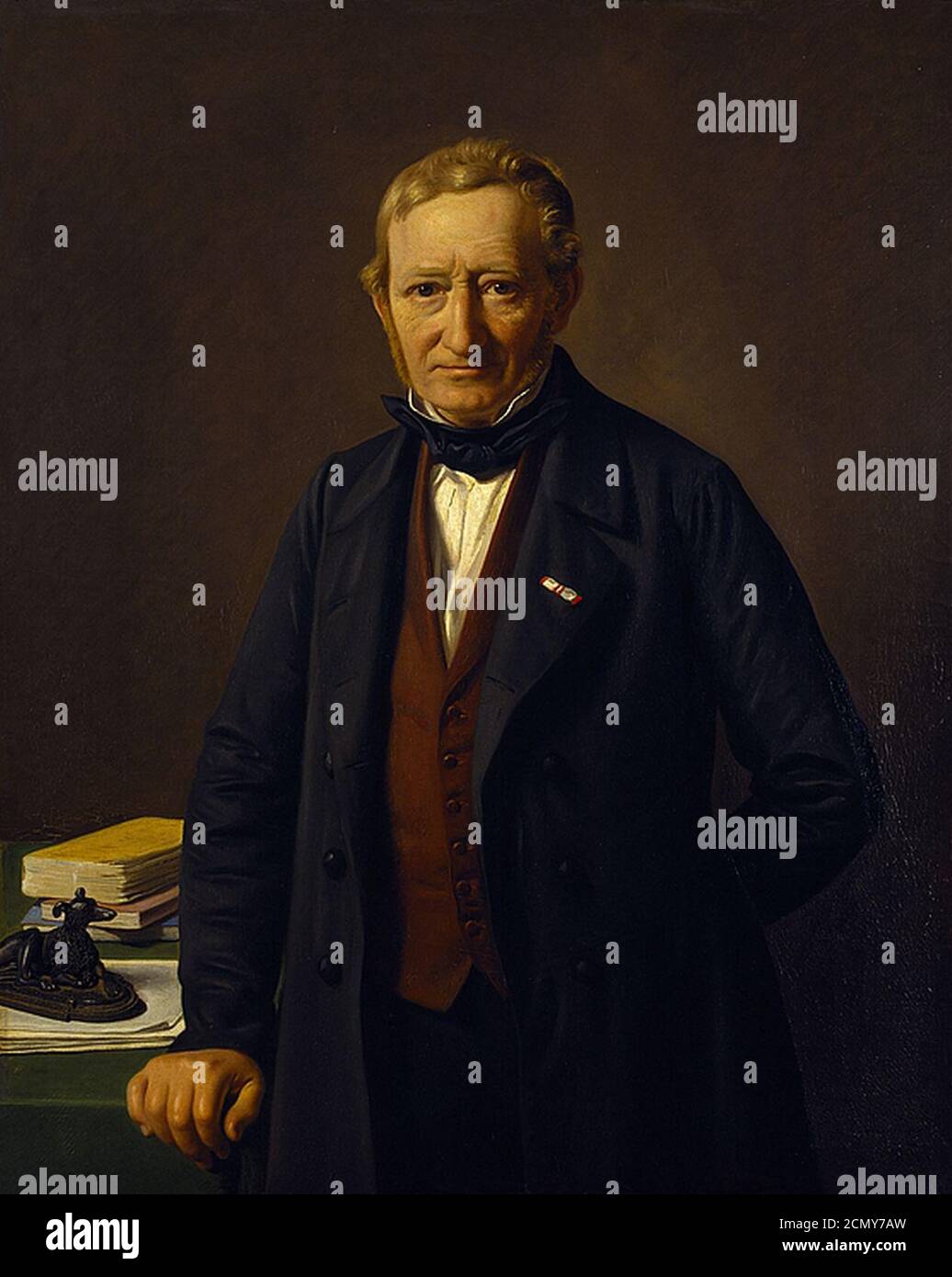 Jonas Collin by Constantin Hansen Stock Photo - Alamy