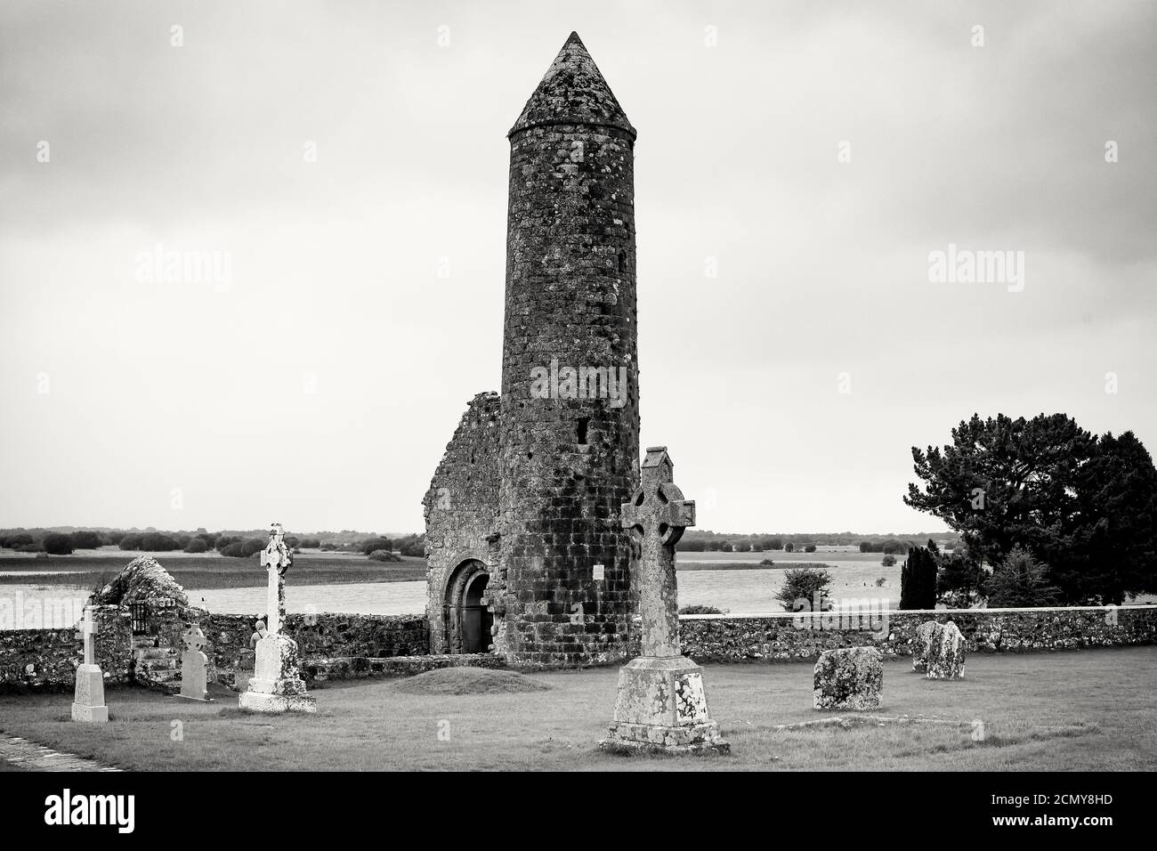 Monastery Clonmacnoise - Ireland Stock Photo - Alamy