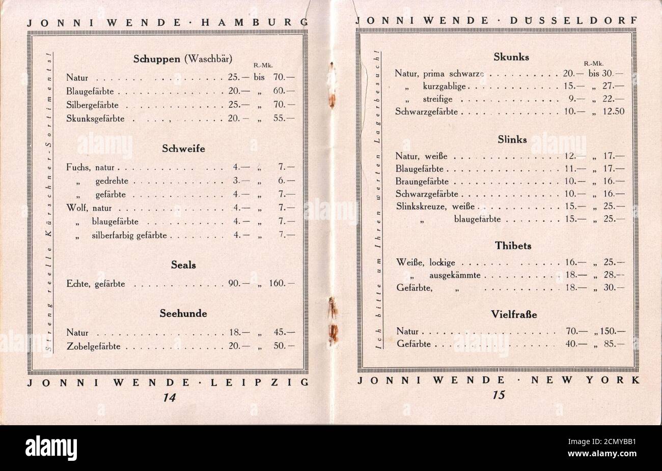 Preisliste High Resolution Stock Photography and Images - Alamy