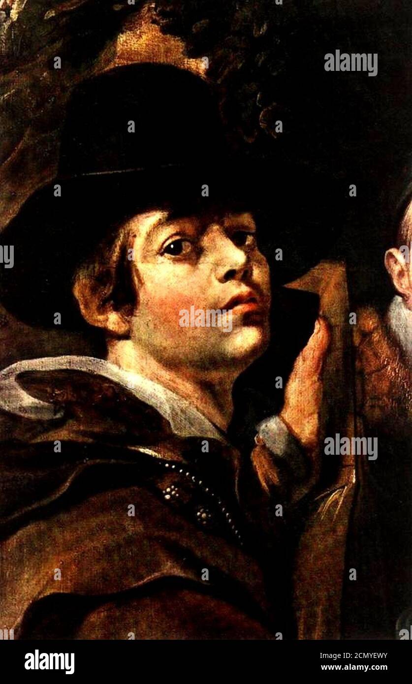 Jordaens Self-Portrait among Parents Brothers and Sisters detail Stock ...