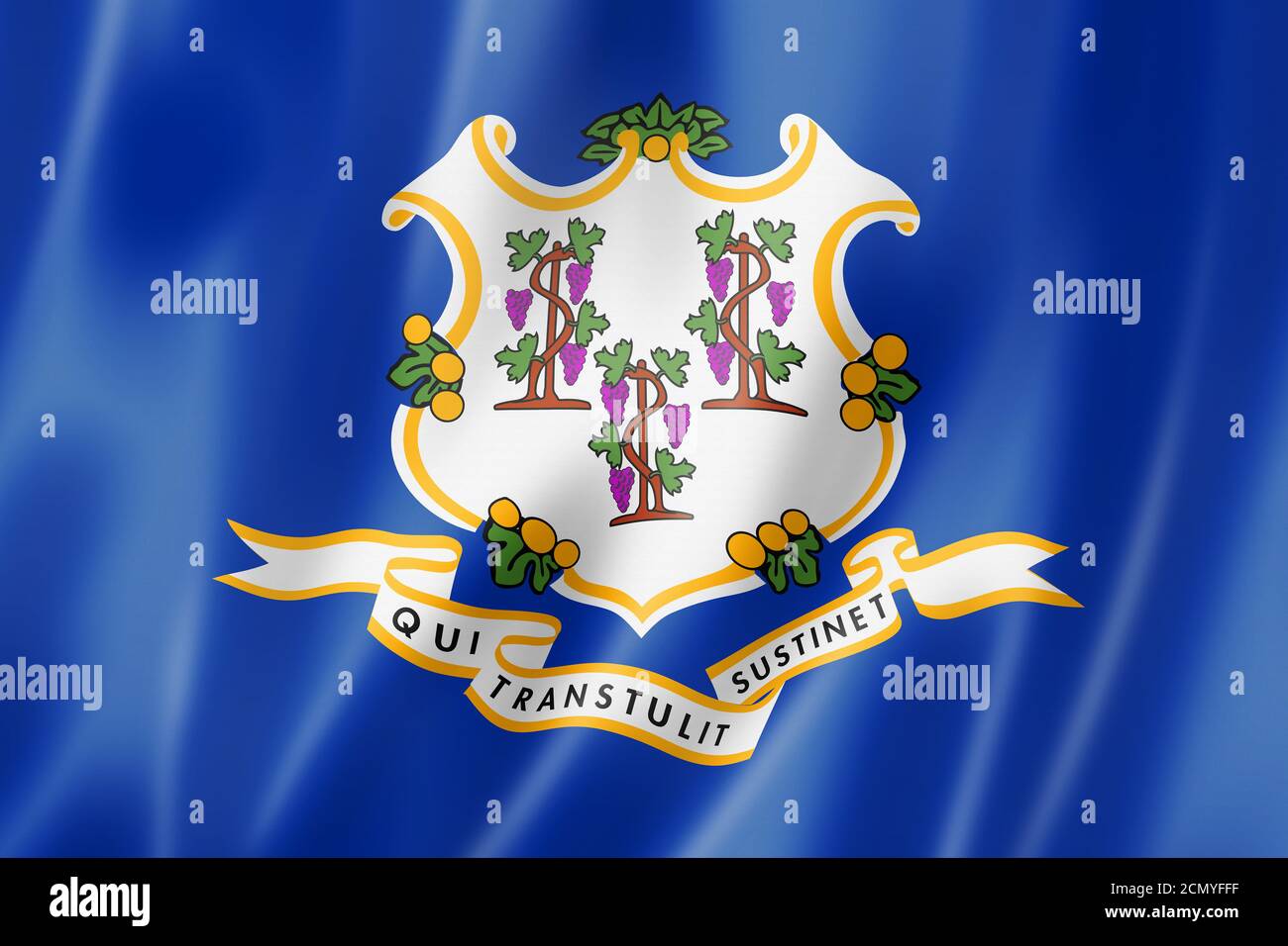 Connecticut flag, USA Stock Photo - Alamy