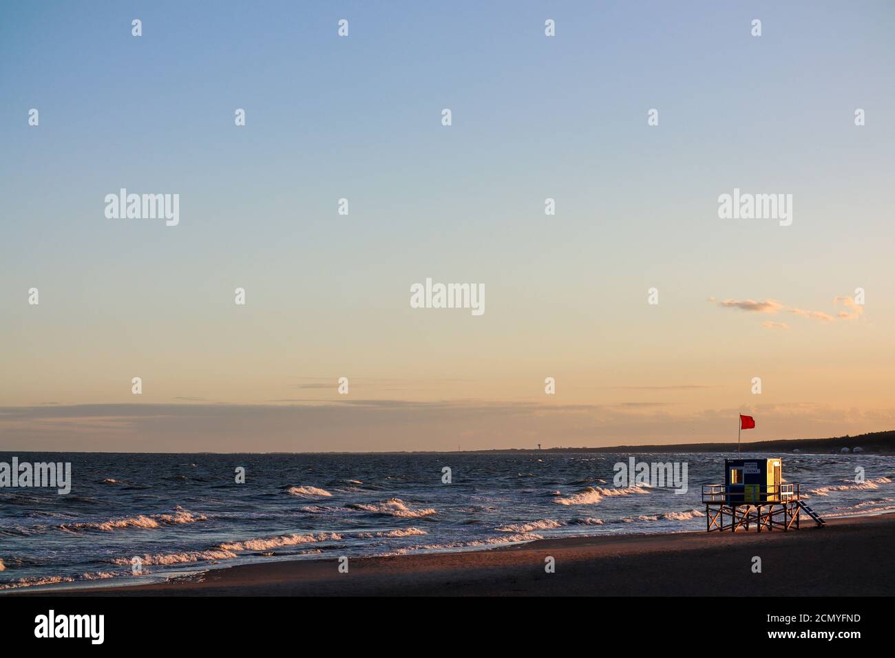 Rescue station on a seashore Stock Photo - Alamy