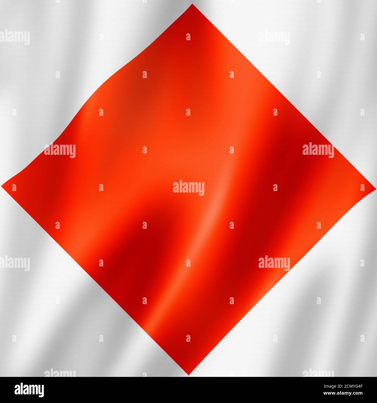 Foxtrot international maritime signal flag Stock Photo - Alamy