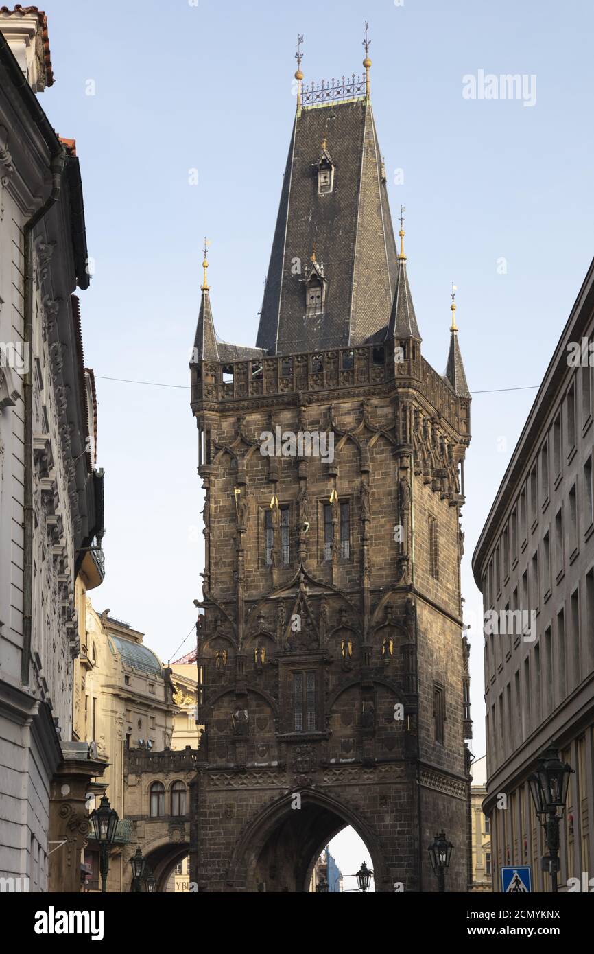 Powder Tower, Prague Stock Photo - Alamy