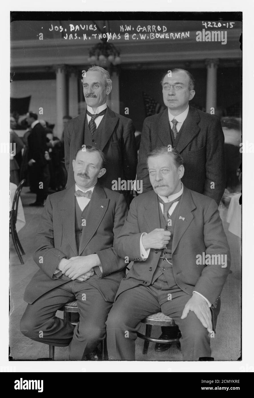 Jos. Davies, H.W. Garrod, Jas. H. Thomas, C.W. Bowerman Stock Photo - Alamy