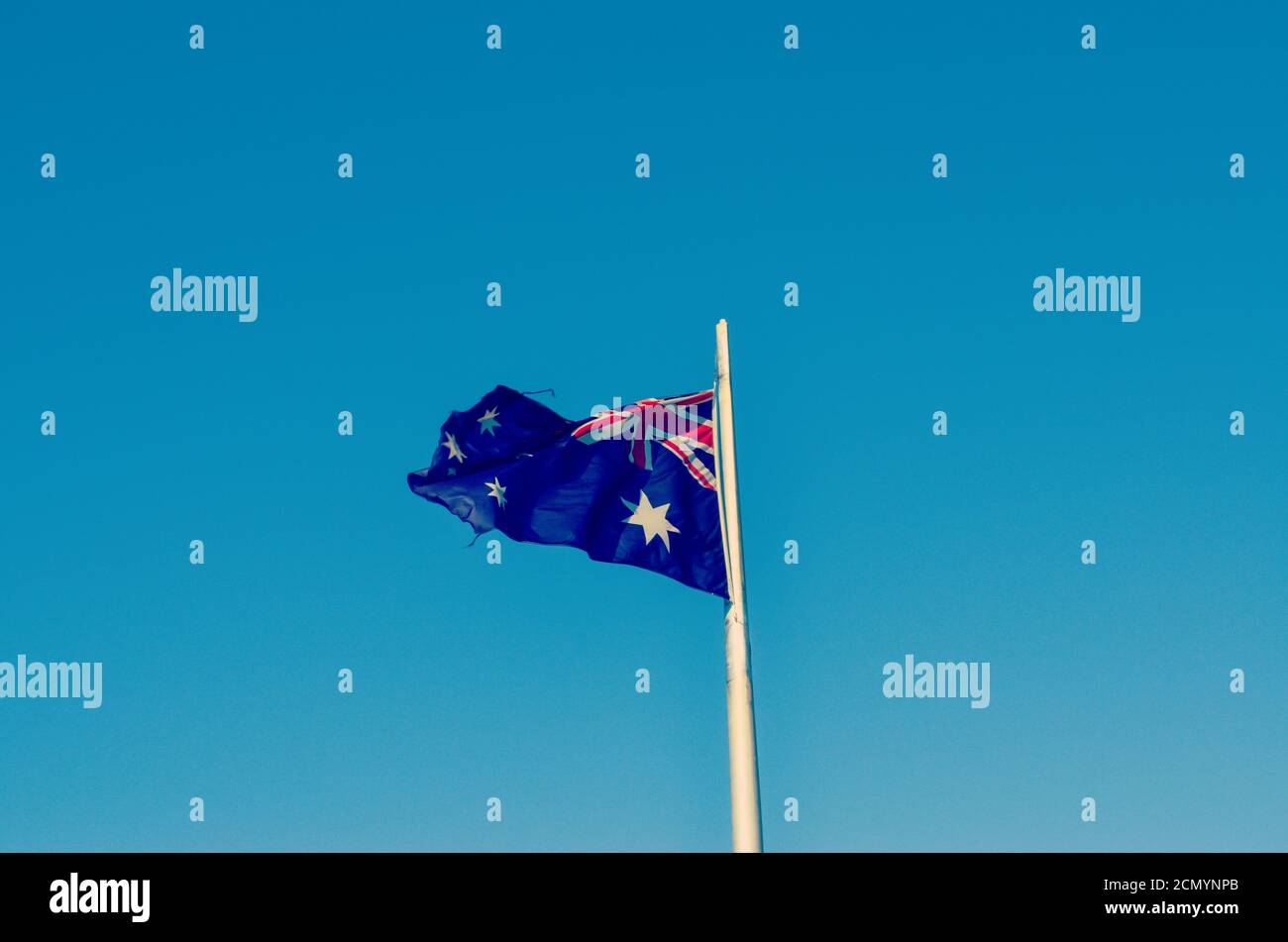 Flag of australia waving hi-res stock photography and images - Alamy