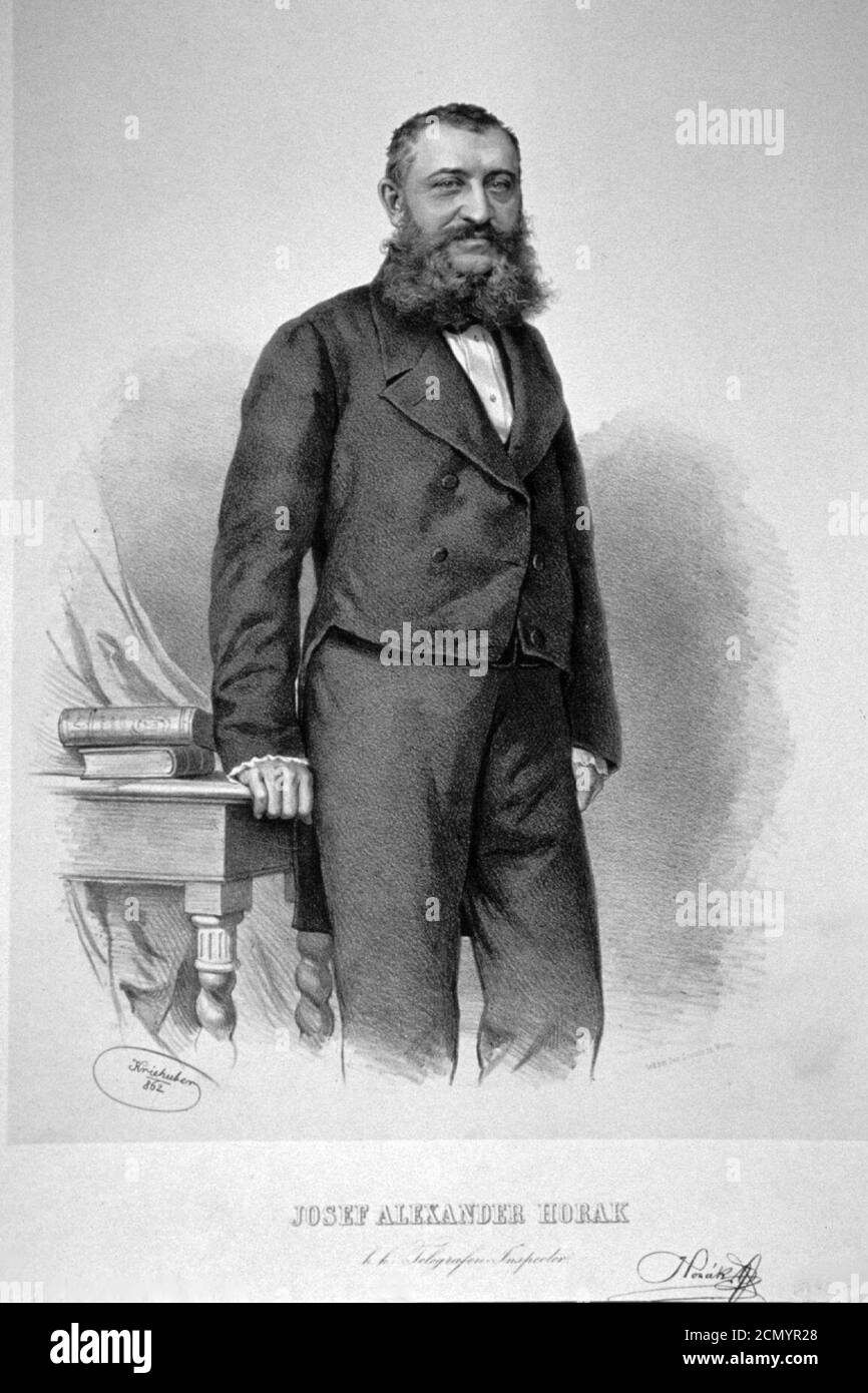 Josef Alexander Horak Litho Stock Photo - Alamy
