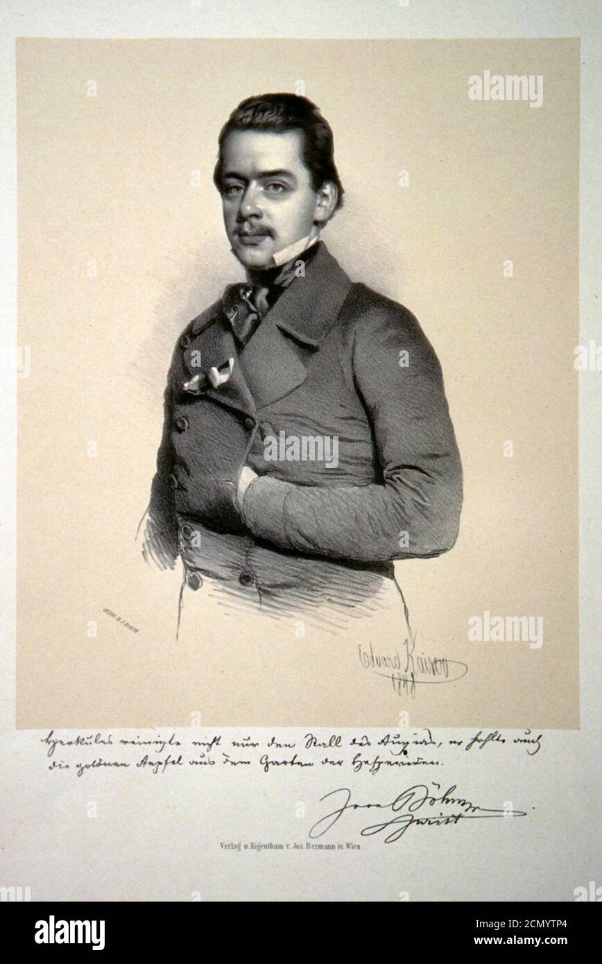 Josef Böhm Litho Stock Photo - Alamy