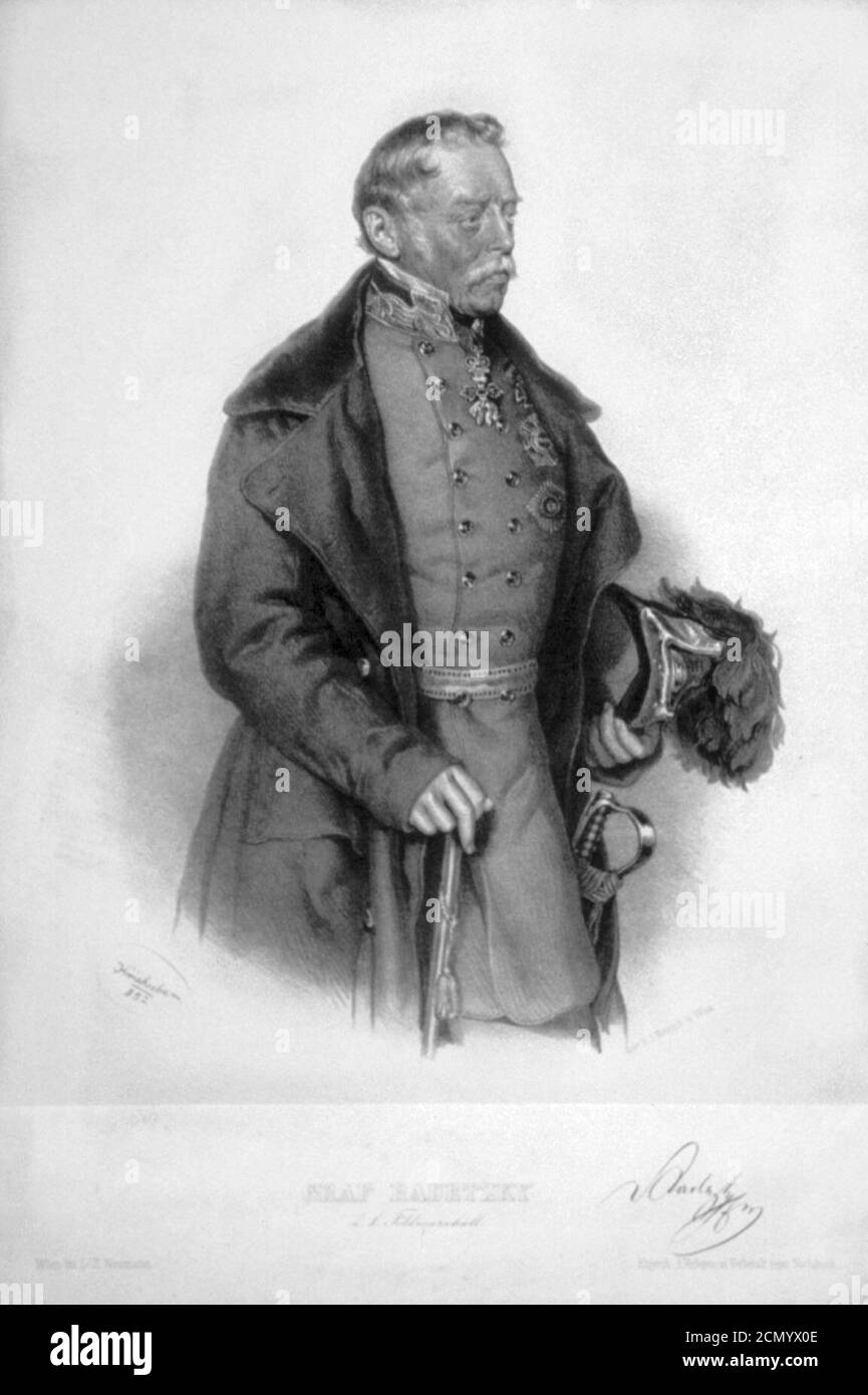 Josef Graf Radetzky Litho Stock Photo - Alamy