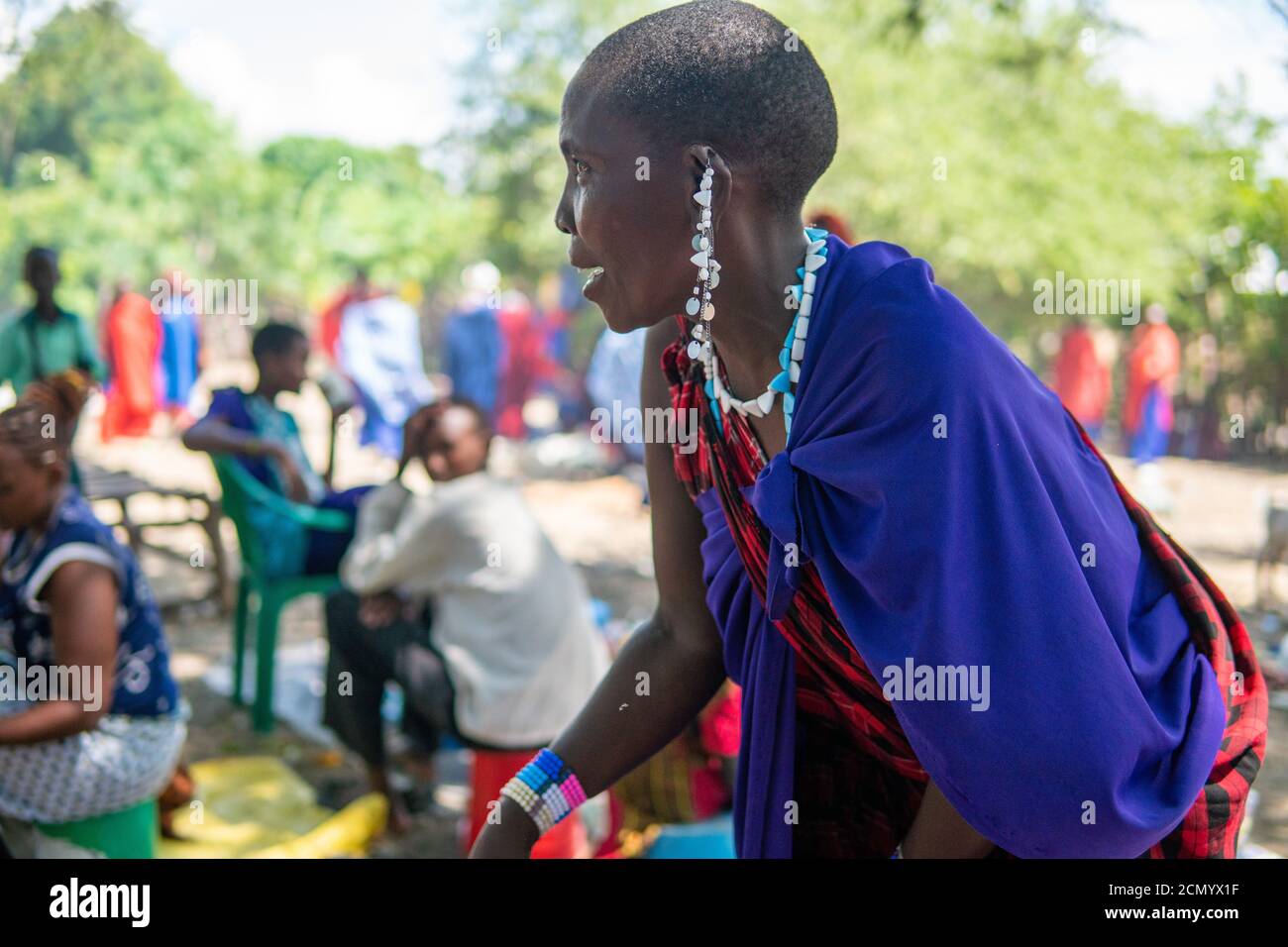 ENGARE SERO. TANZANIA - JANUARY 2020: Market Day in Indigenous Maasai ...